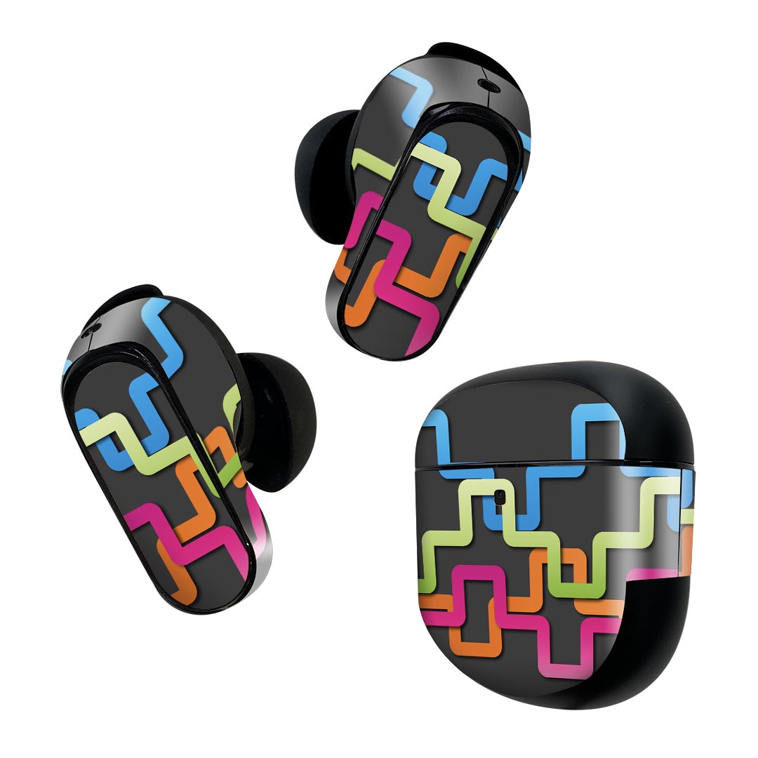 製品名 Bose QuietComfort Earbuds II 専用デザインスキンシール セット内容 Bose QuietComfort Earbuds II 専用シール　イヤホン（左右）3枚、充電ケース用シール 1枚AirPods第3世...
