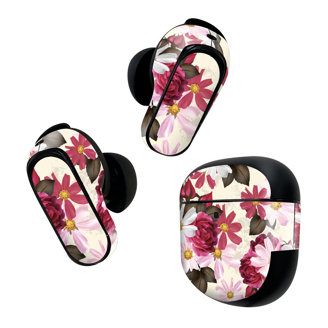 製品名 Bose QuietComfort Earbuds II 専用デザインスキンシール セット内容 Bose QuietComfort Earbuds II 専用シール　イヤホン（左右）3枚、充電ケース用シール 1枚AirPods第3世...