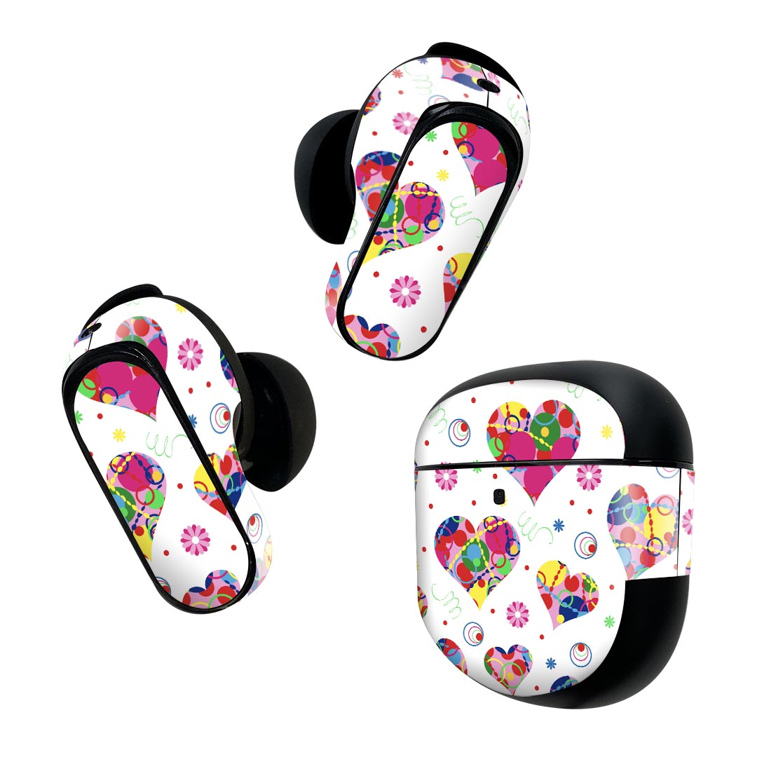 製品名 Bose QuietComfort Earbuds II 専用デザインスキンシール セット内容 Bose QuietComfort Earbuds II 専用シール　イヤホン（左右）3枚、充電ケース用シール 1枚AirPods第3世...