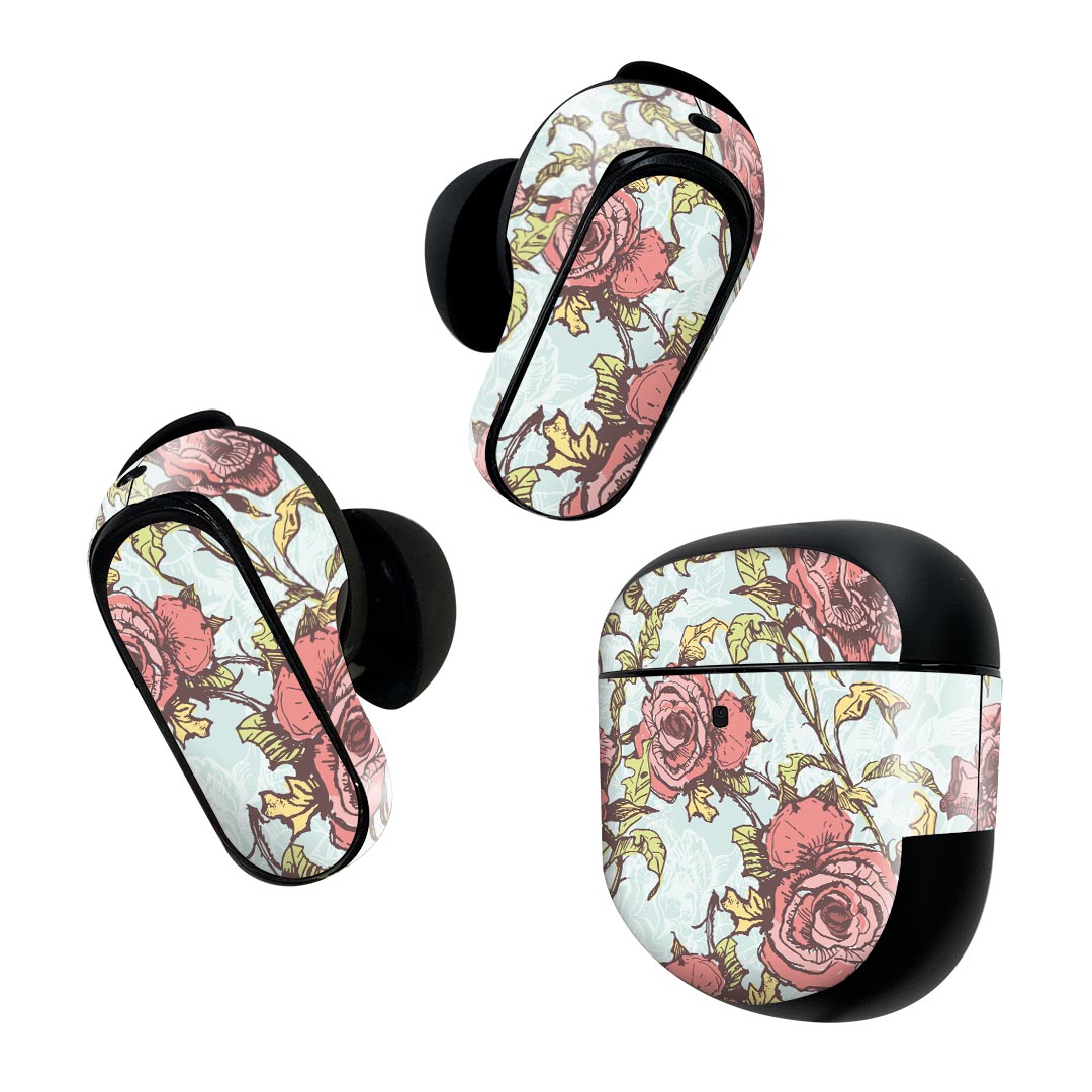 製品名 Bose QuietComfort Earbuds II 専用デザインスキンシール セット内容 Bose QuietComfort Earbuds II 専用シール　イヤホン（左右）3枚、充電ケース用シール 1枚AirPods第3世...