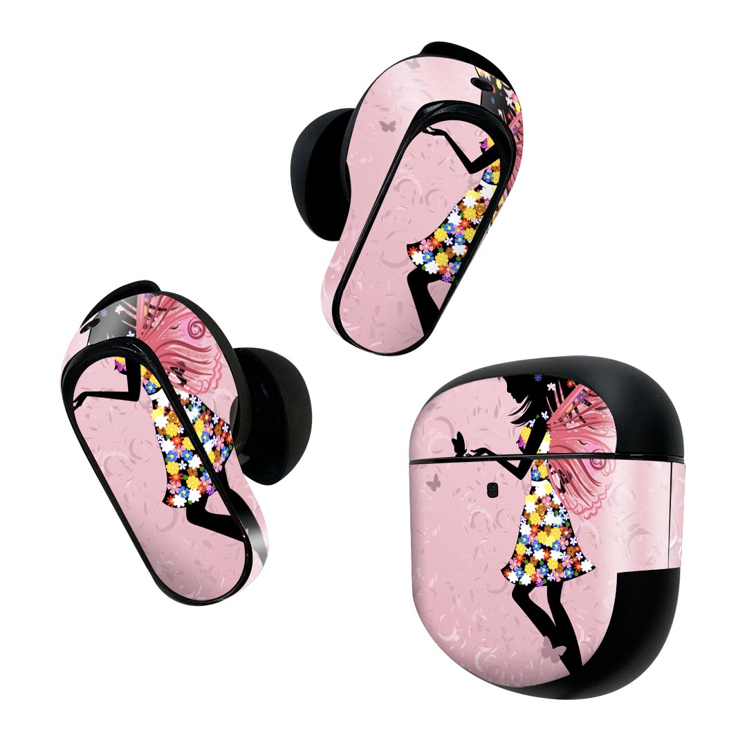 製品名 Bose QuietComfort Earbuds II 専用デザインスキンシール セット内容 Bose QuietComfort Earbuds II 専用シール　イヤホン（左右）3枚、充電ケース用シール 1枚AirPods第3世...