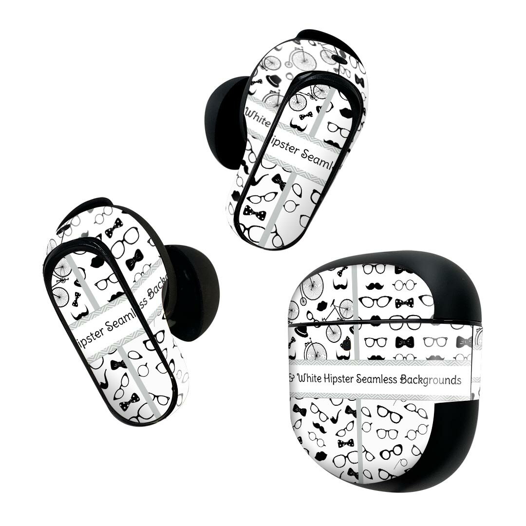 製品名 Bose QuietComfort Earbuds II 専用デザインスキンシール セット内容 Bose QuietComfort Earbuds II 専用シール　イヤホン（左右）3枚、充電ケース用シール 1枚AirPods第3世...