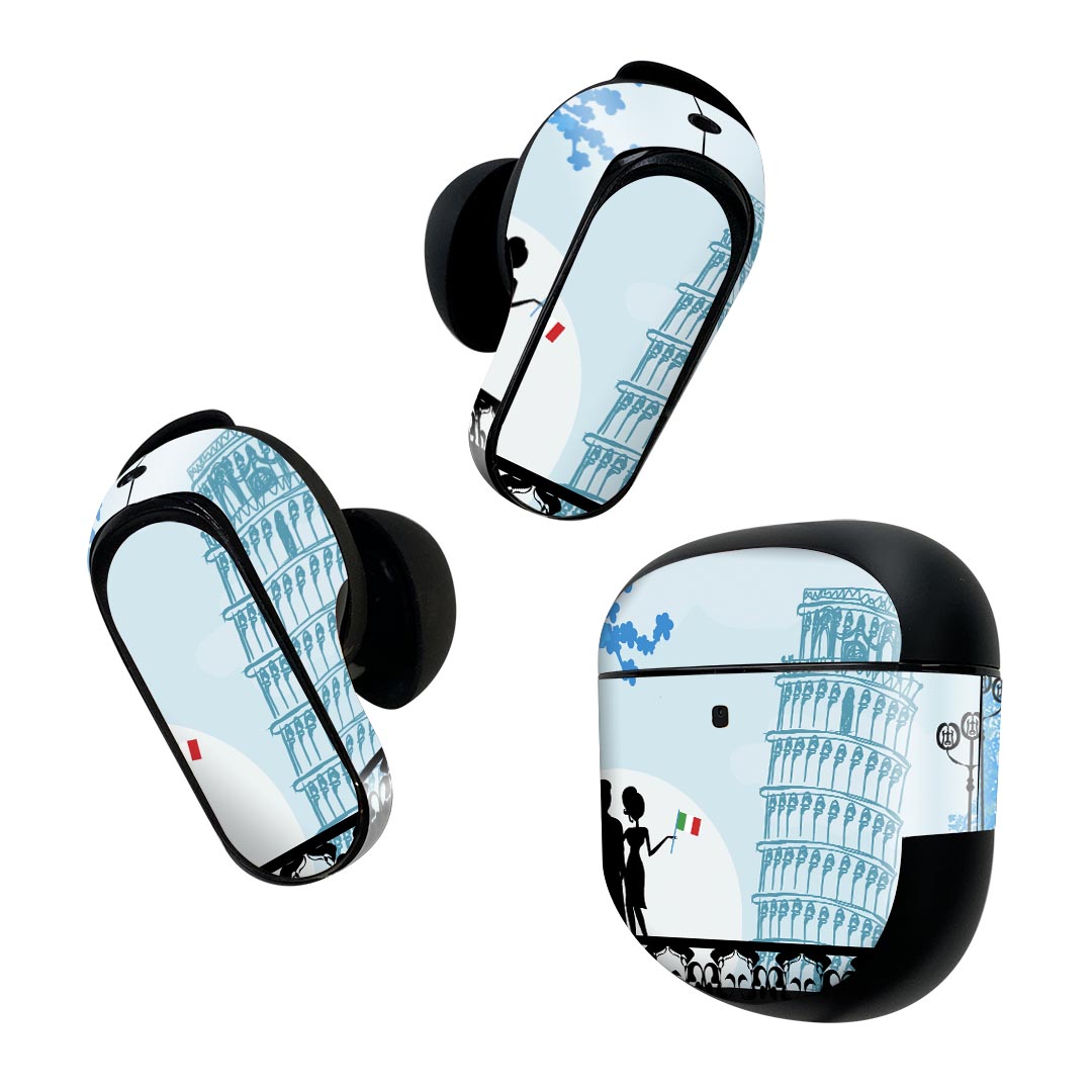 製品名 Bose QuietComfort Earbuds II 専用デザインスキンシール セット内容 Bose QuietComfort Earbuds II 専用シール　イヤホン（左右）3枚、充電ケース用シール 1枚AirPods第3世...
