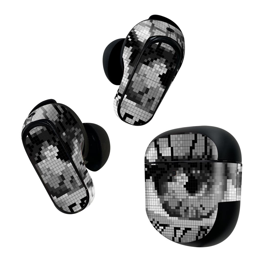 製品名 Bose QuietComfort Earbuds II 専用デザインスキンシール セット内容 Bose QuietComfort Earbuds II 専用シール　イヤホン（左右）3枚、充電ケース用シール 1枚AirPods第3世...