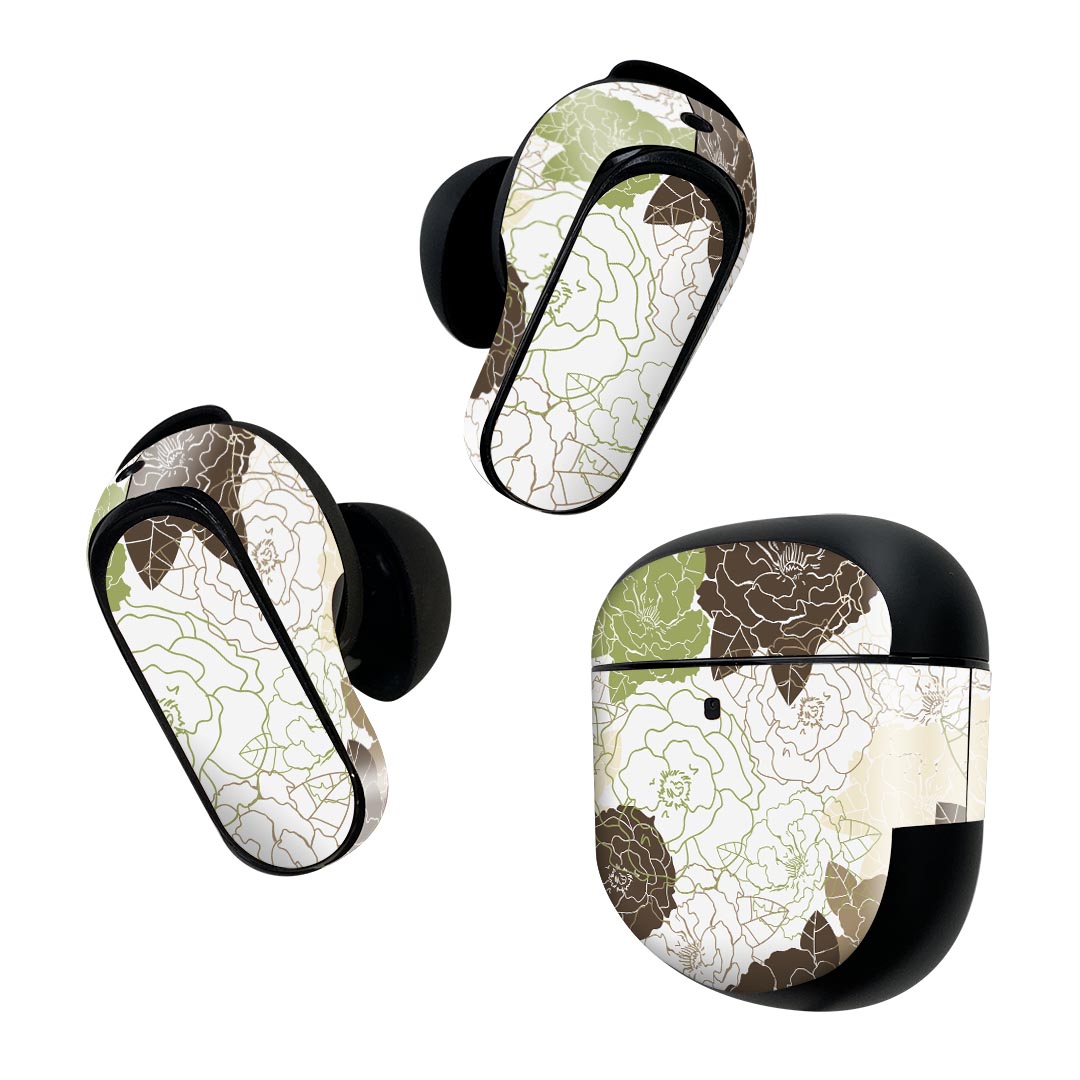 製品名 Bose QuietComfort Earbuds II 専用デザインスキンシール セット内容 Bose QuietComfort Earbuds II 専用シール　イヤホン（左右）3枚、充電ケース用シール 1枚AirPods第3世...