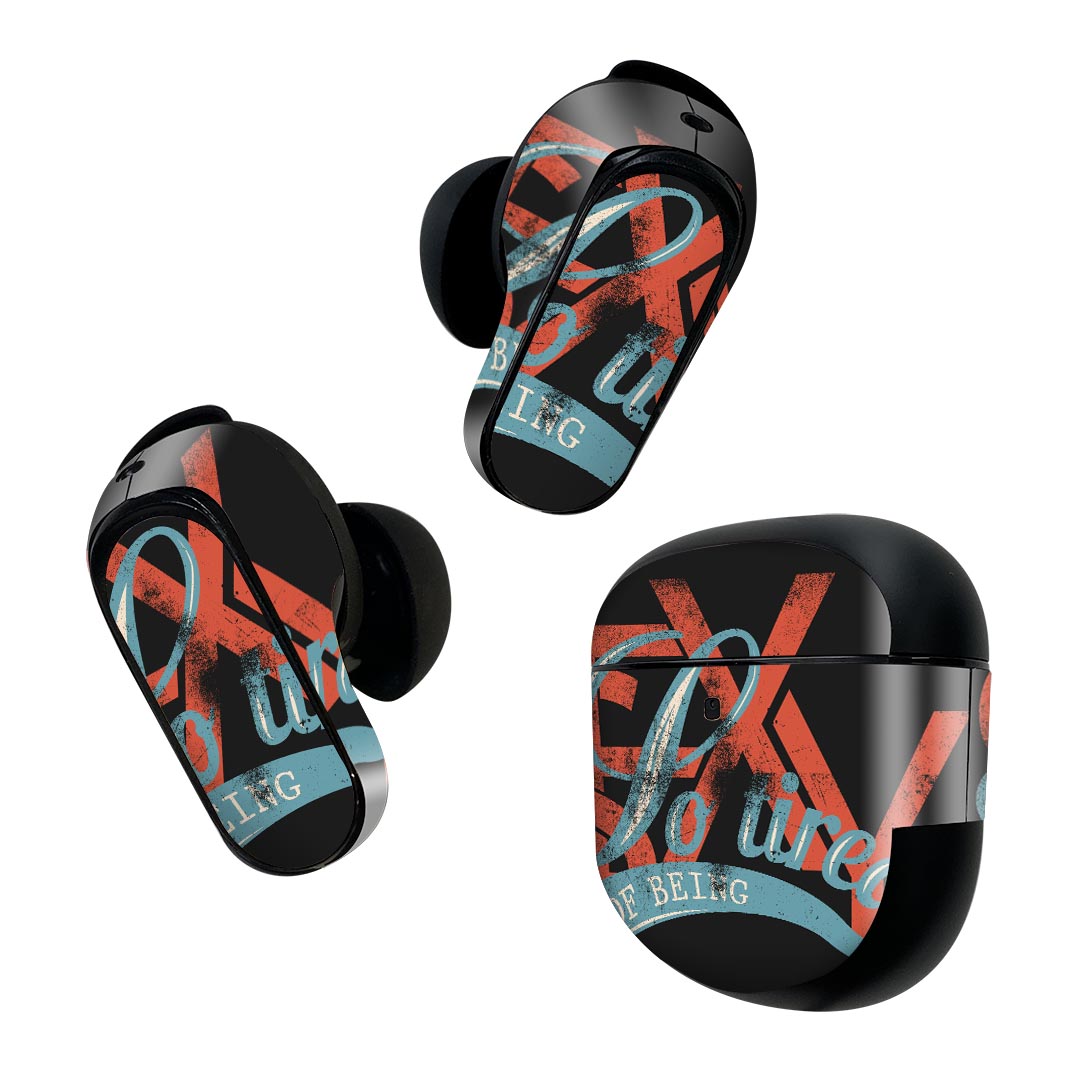 製品名 Bose QuietComfort Earbuds II 専用デザインスキンシール セット内容 Bose QuietComfort Earbuds II 専用シール　イヤホン（左右）3枚、充電ケース用シール 1枚AirPods第3世...