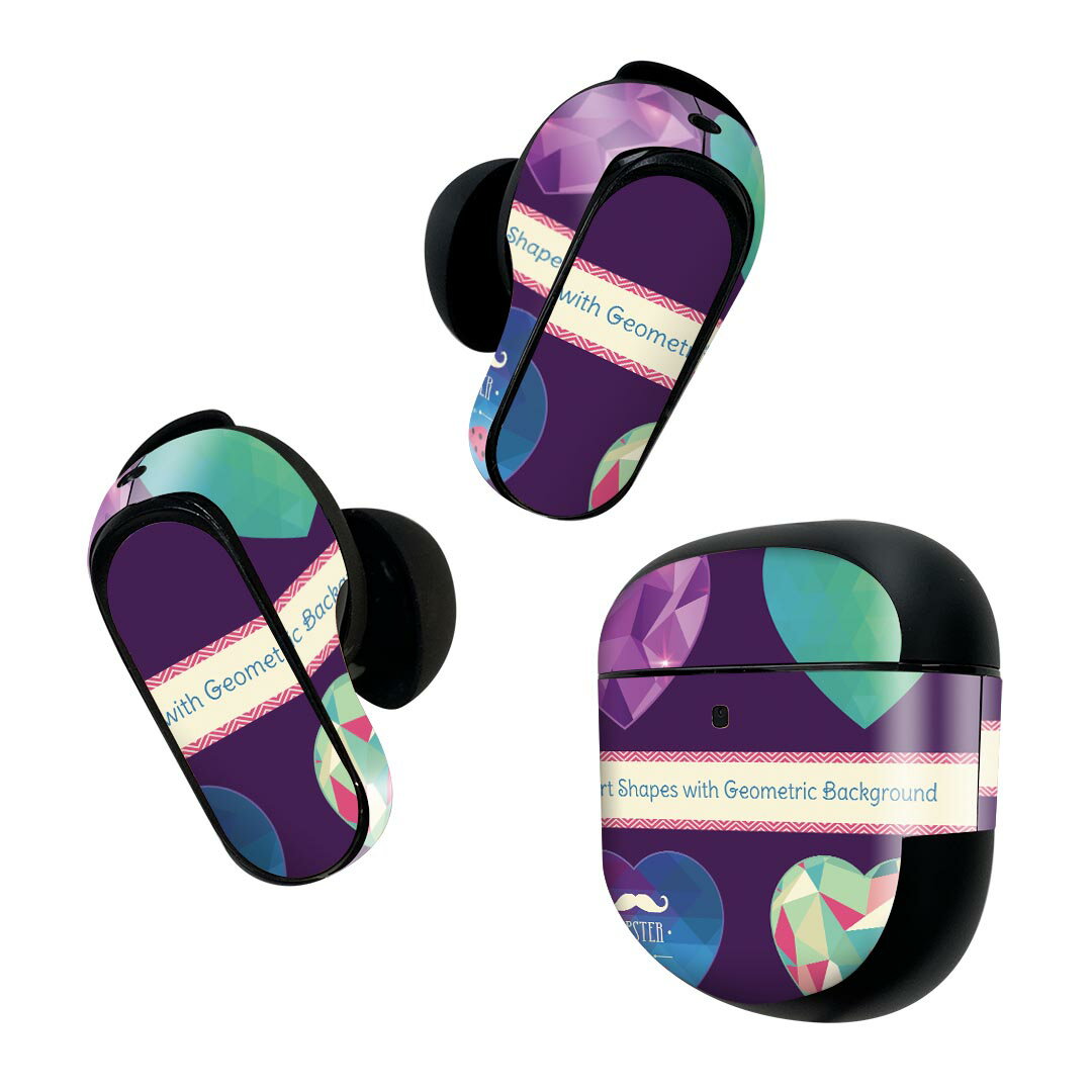 製品名 Bose QuietComfort Earbuds II 専用デザインスキンシール セット内容 Bose QuietComfort Earbuds II 専用シール　イヤホン（左右）3枚、充電ケース用シール 1枚AirPods第3世...