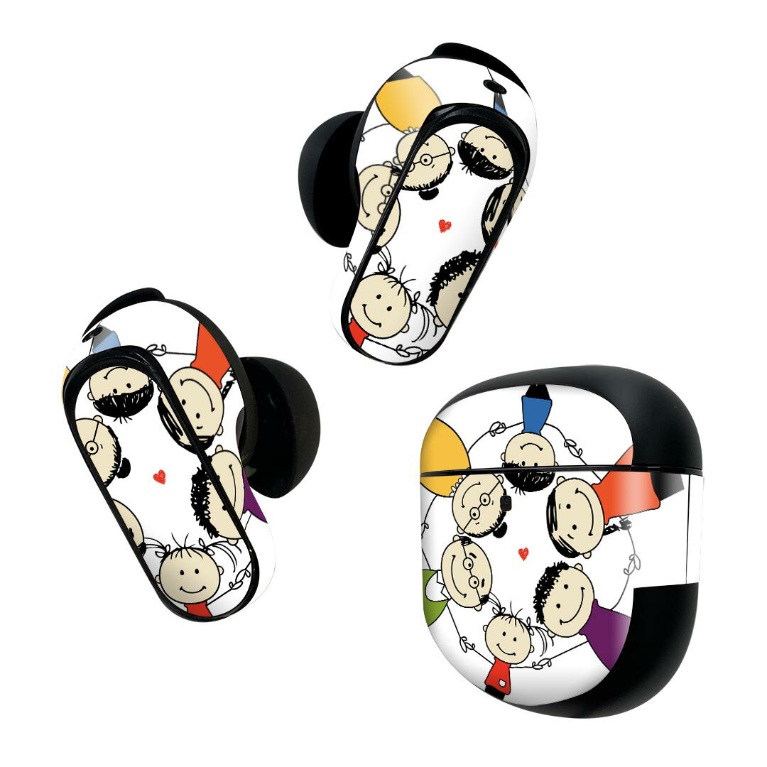 製品名 Bose QuietComfort Earbuds II 専用デザインスキンシール セット内容 Bose QuietComfort Earbuds II 専用シール　イヤホン（左右）3枚、充電ケース用シール 1枚AirPods第3世...