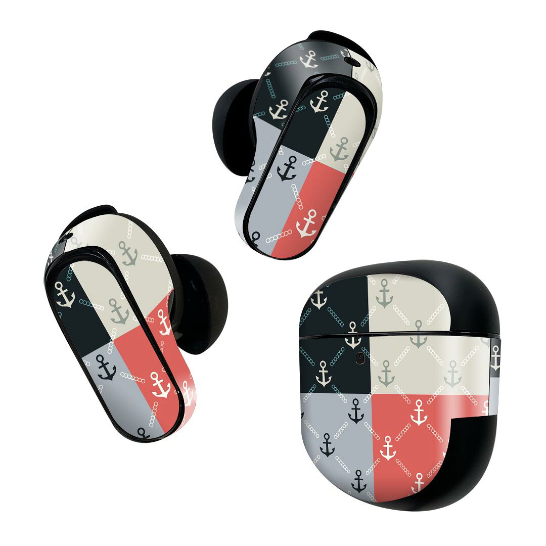製品名 Bose QuietComfort Earbuds II 専用デザインスキンシール セット内容 Bose QuietComfort Earbuds II 専用シール　イヤホン（左右）3枚、充電ケース用シール 1枚AirPods第3世...