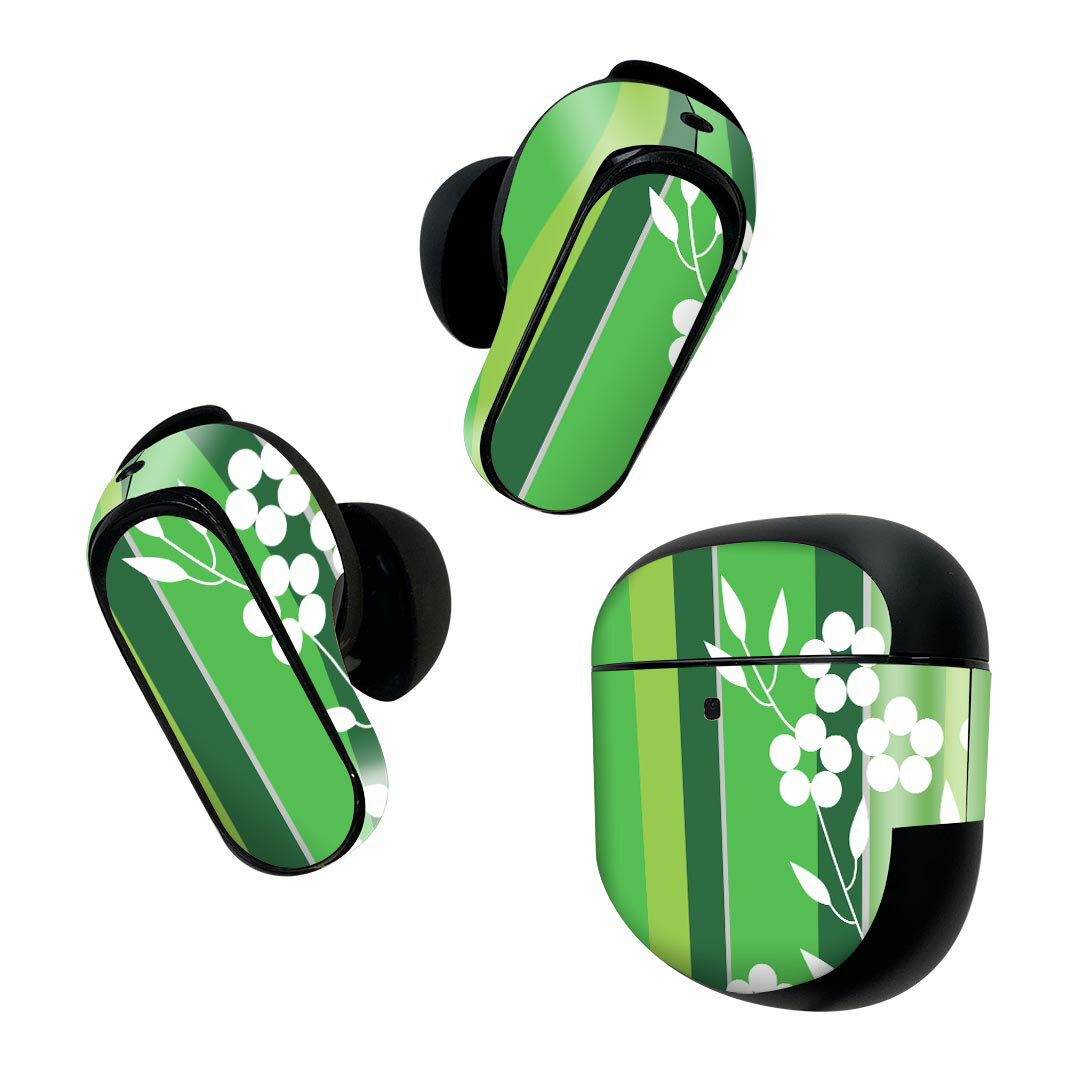 製品名 Bose QuietComfort Earbuds II 専用デザインスキンシール セット内容 Bose QuietComfort Earbuds II 専用シール　イヤホン（左右）3枚、充電ケース用シール 1枚AirPods第3世...