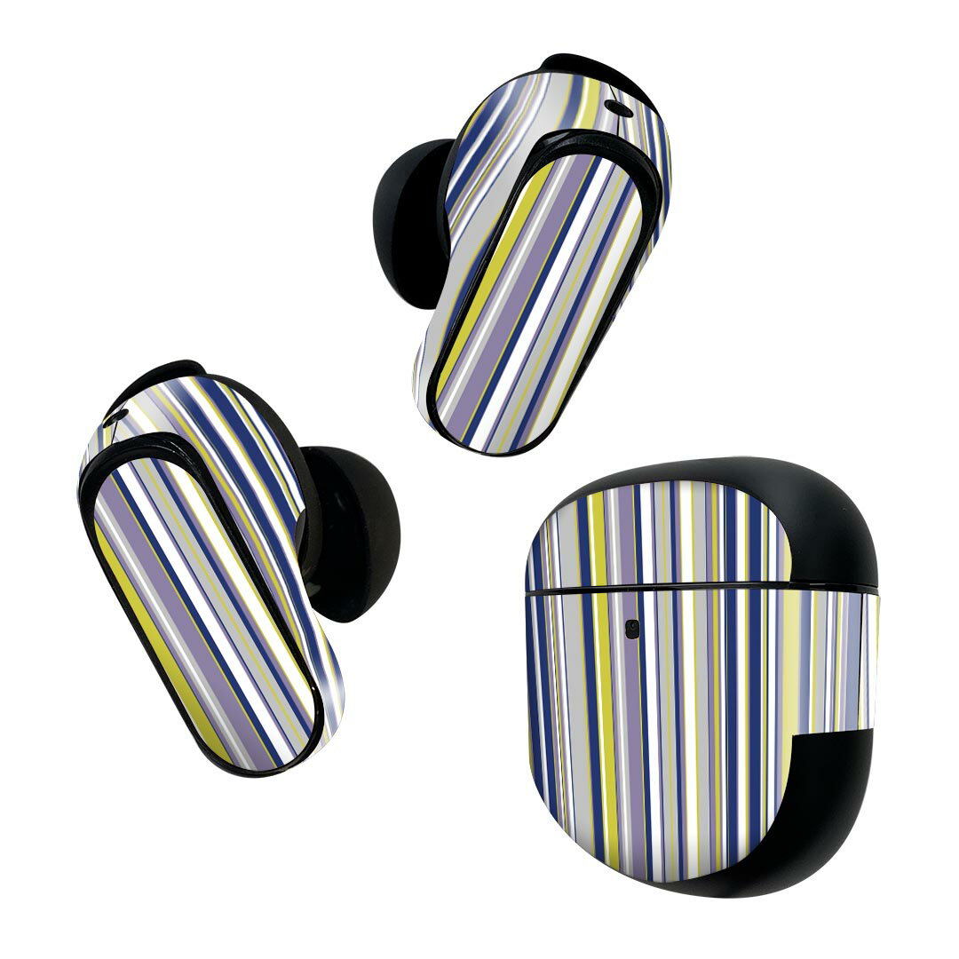 製品名 Bose QuietComfort Earbuds II 専用デザインスキンシール セット内容 Bose QuietComfort Earbuds II 専用シール　イヤホン（左右）3枚、充電ケース用シール 1枚AirPods第3世...