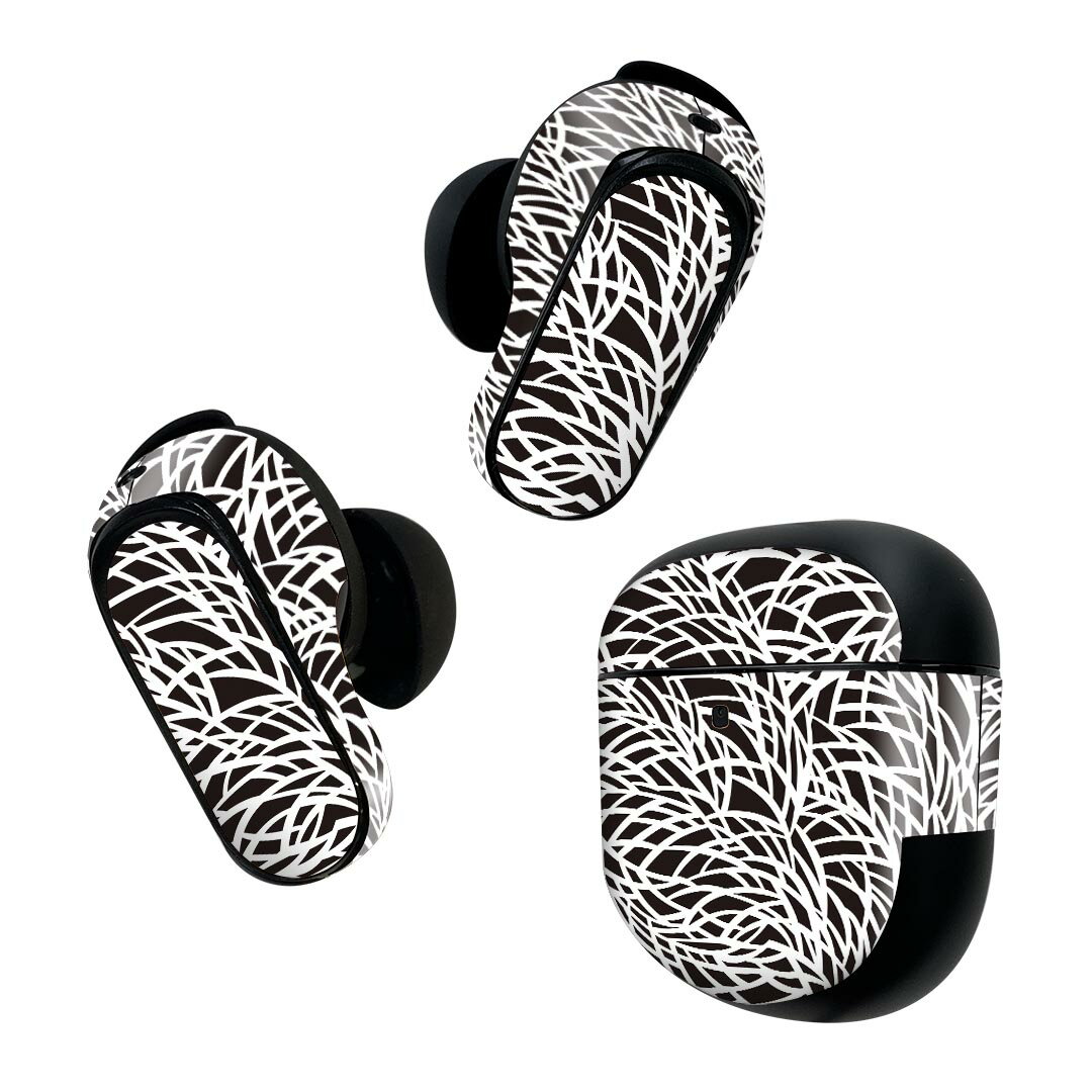 製品名 Bose QuietComfort Earbuds II 専用デザインスキンシール セット内容 Bose QuietComfort Earbuds II 専用シール　イヤホン（左右）3枚、充電ケース用シール 1枚AirPods第3世...
