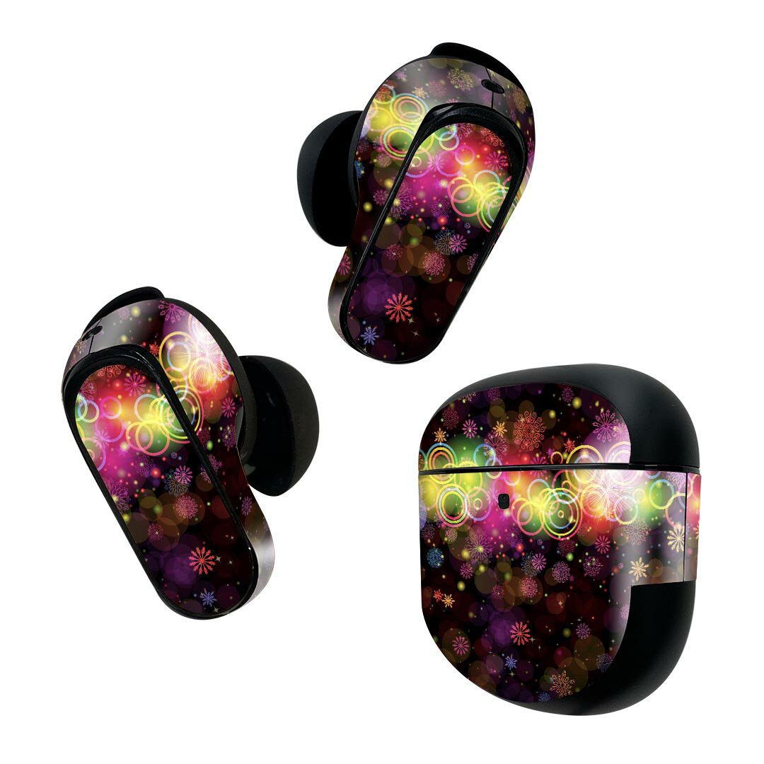 製品名 Bose QuietComfort Earbuds II 専用デザインスキンシール セット内容 Bose QuietComfort Earbuds II 専用シール　イヤホン（左右）3枚、充電ケース用シール 1枚AirPods第3世...