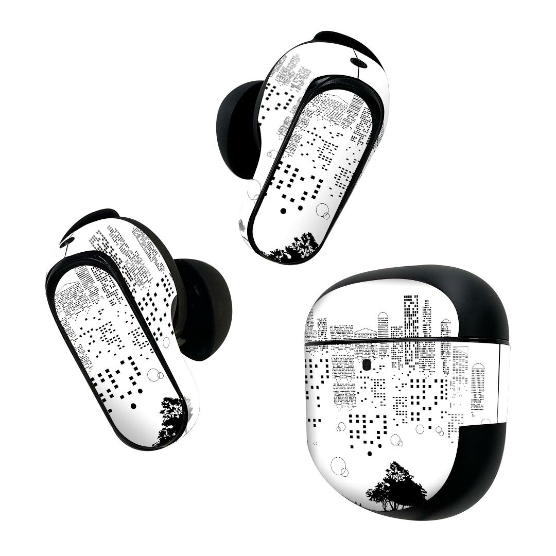製品名 Bose QuietComfort Earbuds II 専用デザインスキンシール セット内容 Bose QuietComfort Earbuds II 専用シール　イヤホン（左右）3枚、充電ケース用シール 1枚AirPods第3世...