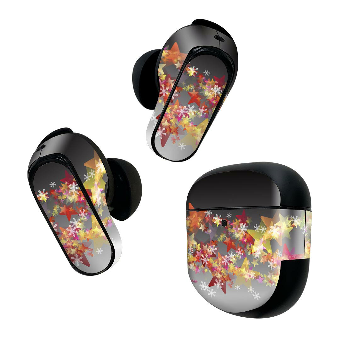 製品名 Bose QuietComfort Earbuds II 専用デザインスキンシール セット内容 Bose QuietComfort Earbuds II 専用シール　イヤホン（左右）3枚、充電ケース用シール 1枚AirPods第3世...