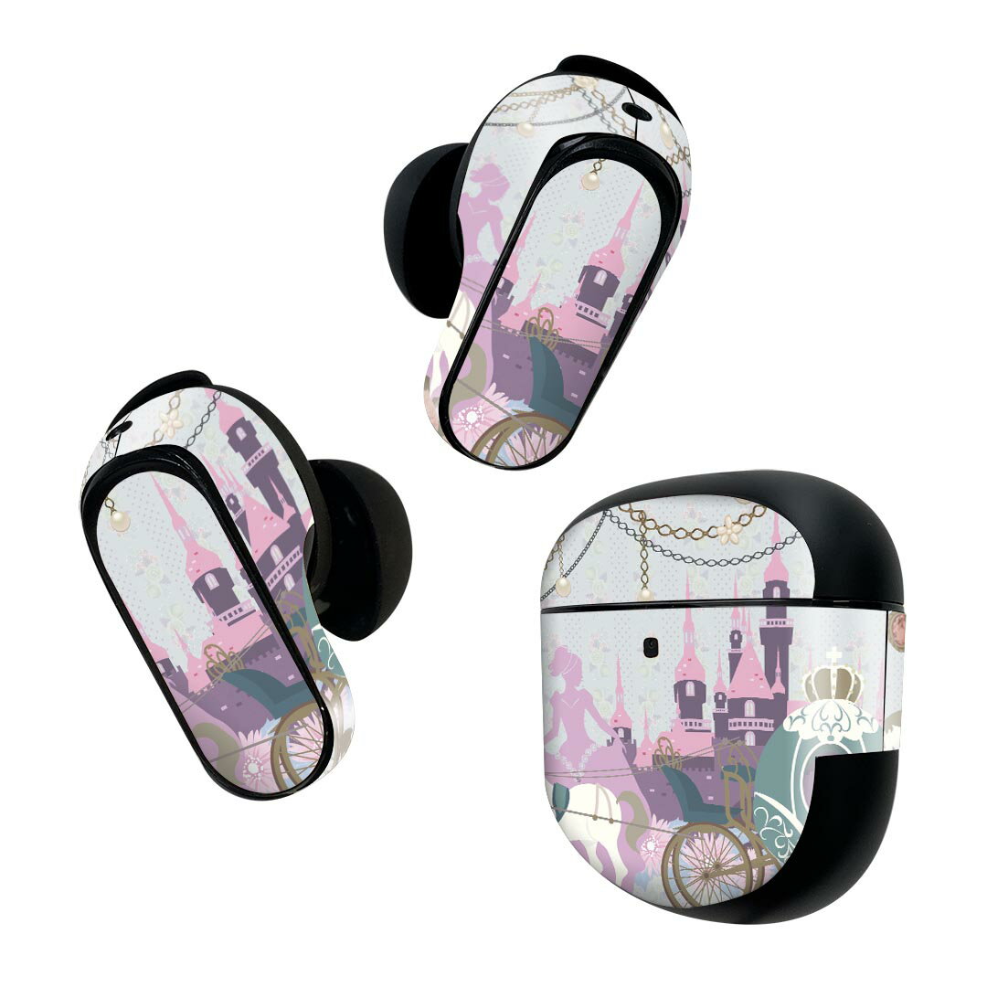 製品名 Bose QuietComfort Earbuds II 専用デザインスキンシール セット内容 Bose QuietComfort Earbuds II 専用シール　イヤホン（左右）3枚、充電ケース用シール 1枚AirPods第3世...