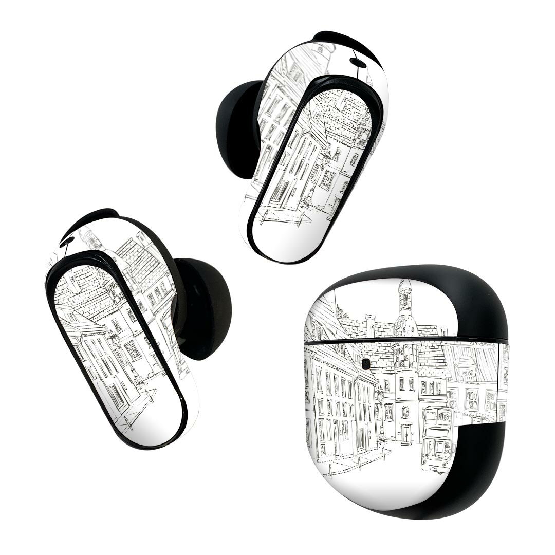 製品名 Bose QuietComfort Earbuds II 専用デザインスキンシール セット内容 Bose QuietComfort Earbuds II 専用シール　イヤホン（左右）3枚、充電ケース用シール 1枚AirPods第3世...