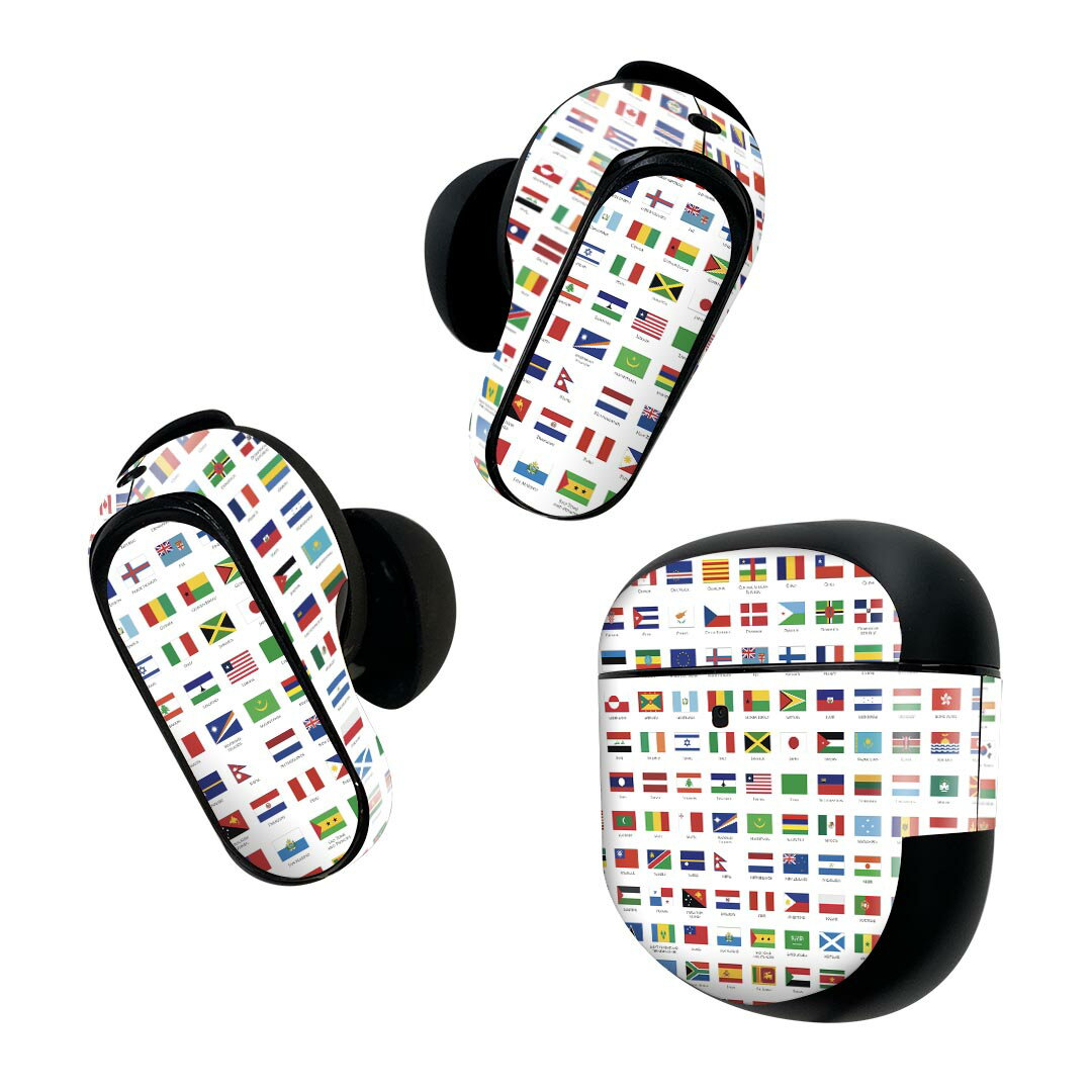製品名 Bose QuietComfort Earbuds II 専用デザインスキンシール セット内容 Bose QuietComfort Earbuds II 専用シール　イヤホン（左右）3枚、充電ケース用シール 1枚AirPods第3世...