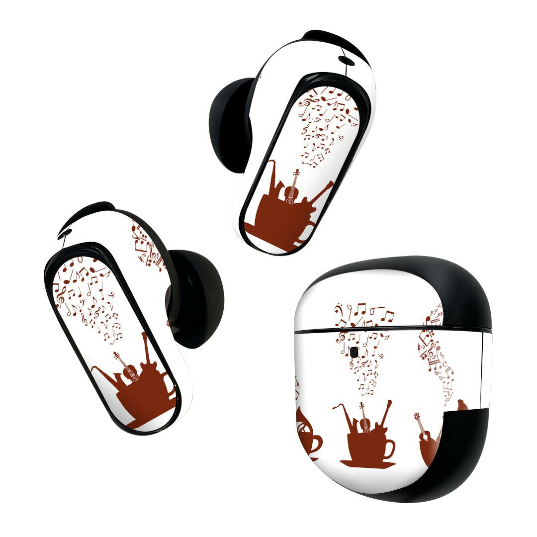 製品名 Bose QuietComfort Earbuds II 専用デザインスキンシール セット内容 Bose QuietComfort Earbuds II 専用シール　イヤホン（左右）3枚、充電ケース用シール 1枚AirPods第3世...