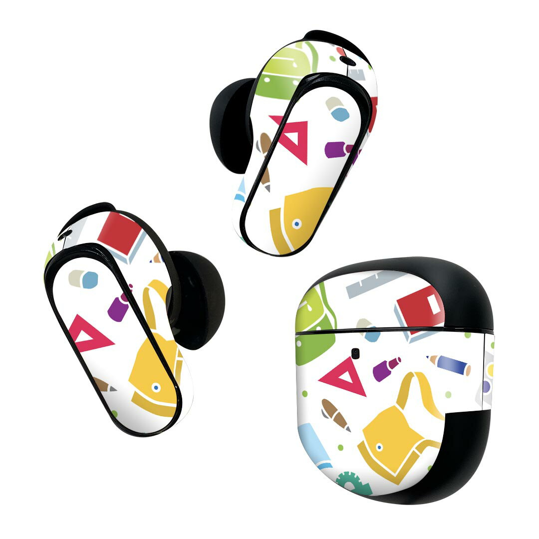 製品名 Bose QuietComfort Earbuds II 専用デザインスキンシール セット内容 Bose QuietComfort Earbuds II 専用シール　イヤホン（左右）3枚、充電ケース用シール 1枚AirPods第3世...