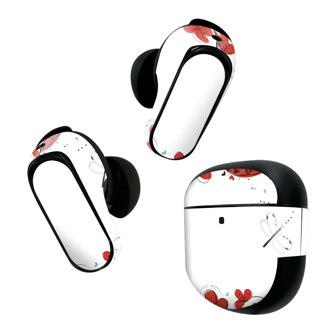 製品名 Bose QuietComfort Earbuds II 専用デザインスキンシール セット内容 Bose QuietComfort Earbuds II 専用シール　イヤホン（左右）3枚、充電ケース用シール 1枚AirPods第3世...