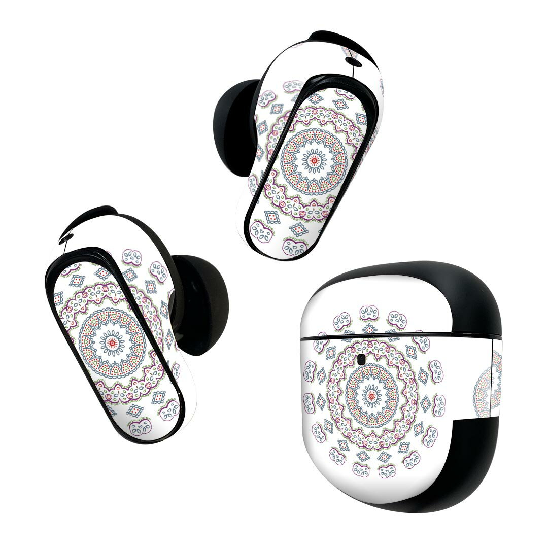 製品名 Bose QuietComfort Earbuds II 専用デザインスキンシール セット内容 Bose QuietComfort Earbuds II 専用シール　イヤホン（左右）3枚、充電ケース用シール 1枚AirPods第3世...