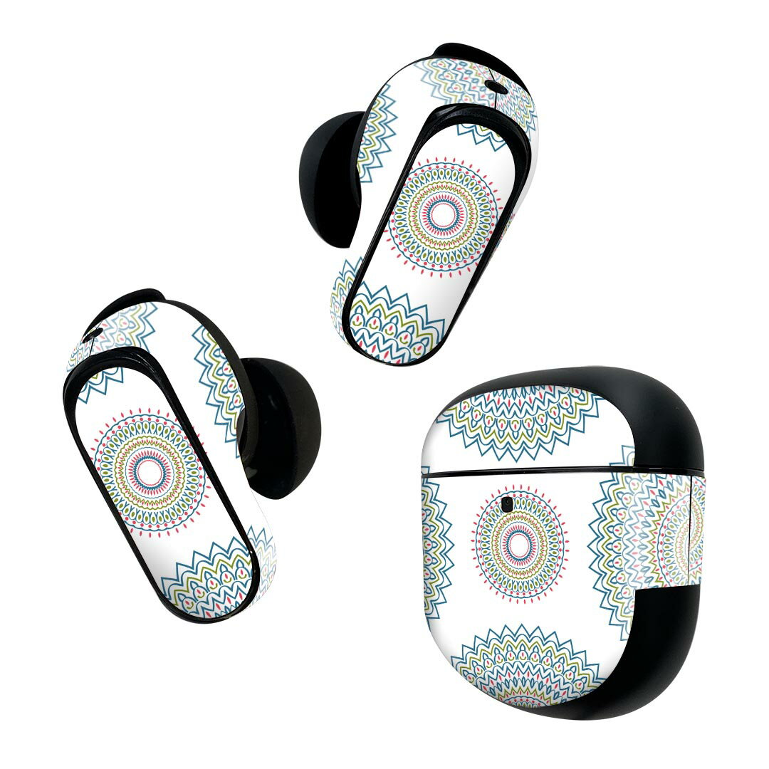 製品名 Bose QuietComfort Earbuds II 専用デザインスキンシール セット内容 Bose QuietComfort Earbuds II 専用シール　イヤホン（左右）3枚、充電ケース用シール 1枚AirPods第3世...