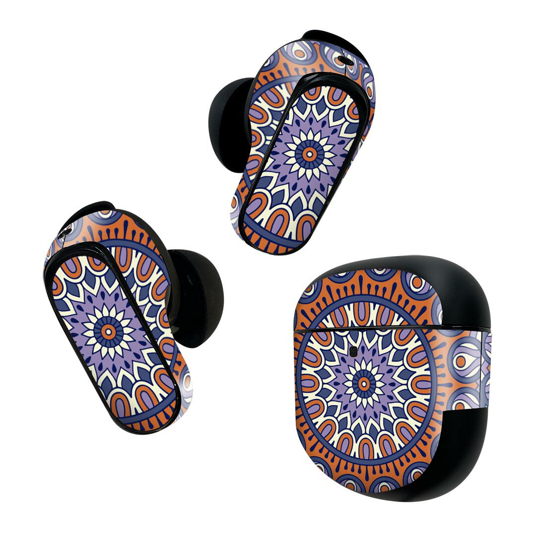 製品名 Bose QuietComfort Earbuds II 専用デザインスキンシール セット内容 Bose QuietComfort Earbuds II 専用シール　イヤホン（左右）3枚、充電ケース用シール 1枚AirPods第3世...