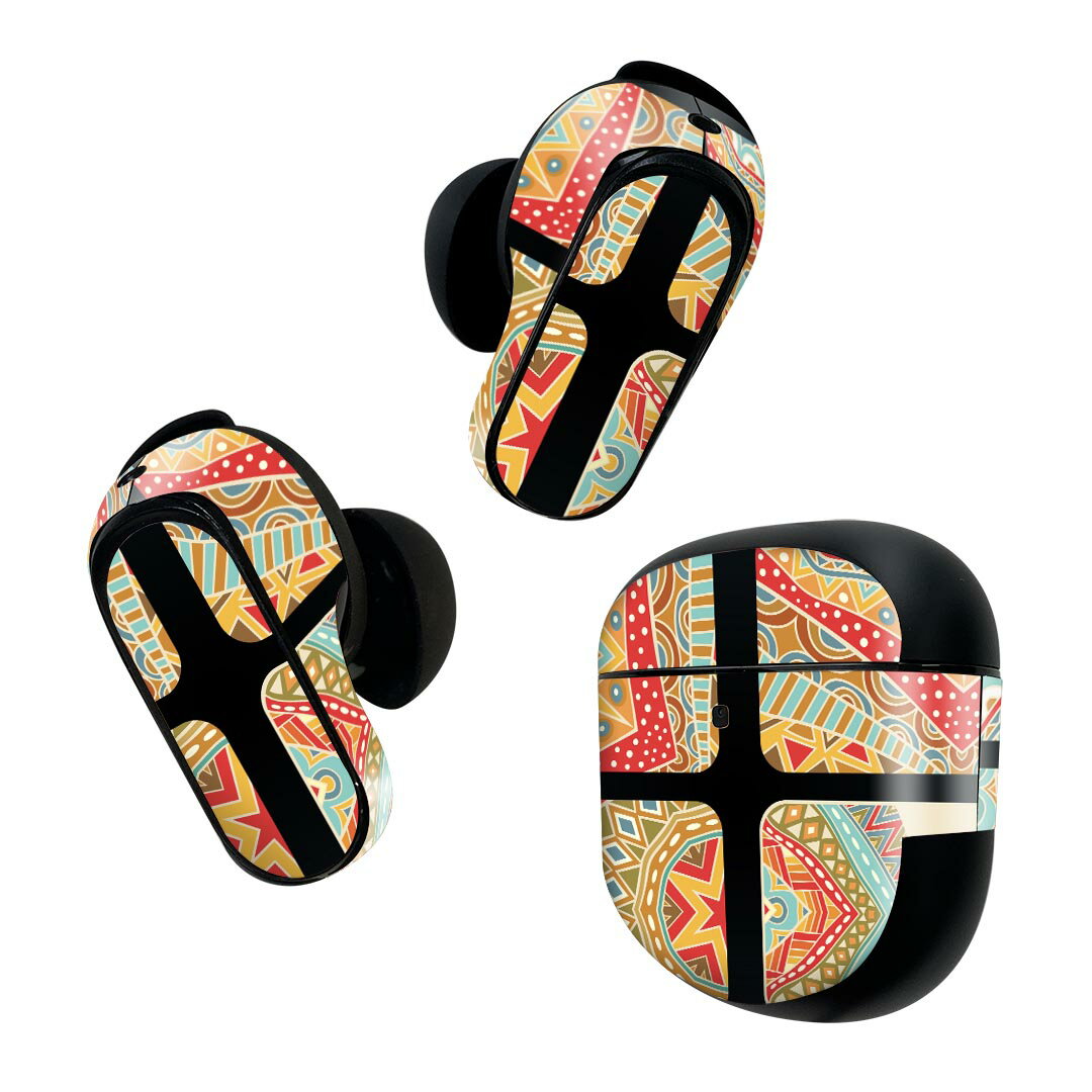 製品名 Bose QuietComfort Earbuds II 専用デザインスキンシール セット内容 Bose QuietComfort Earbuds II 専用シール　イヤホン（左右）3枚、充電ケース用シール 1枚AirPods第3世...