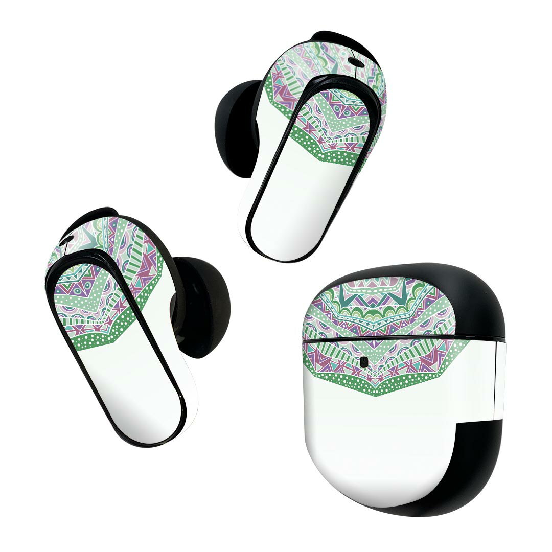 製品名 Bose QuietComfort Earbuds II 専用デザインスキンシール セット内容 Bose QuietComfort Earbuds II 専用シール　イヤホン（左右）3枚、充電ケース用シール 1枚AirPods第3世...