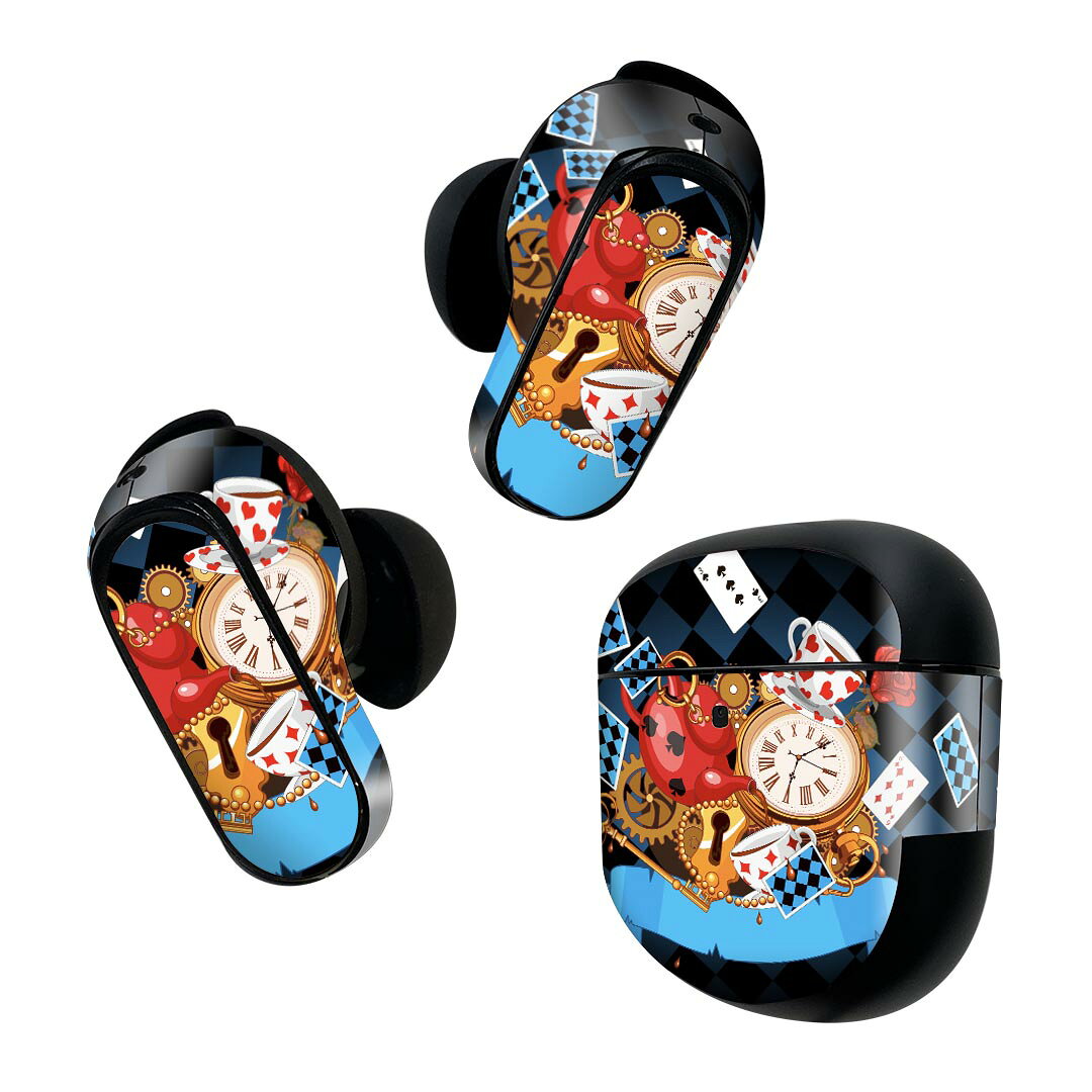 製品名 Bose QuietComfort Earbuds II 専用デザインスキンシール セット内容 Bose QuietComfort Earbuds II 専用シール　イヤホン（左右）3枚、充電ケース用シール 1枚AirPods第3世...