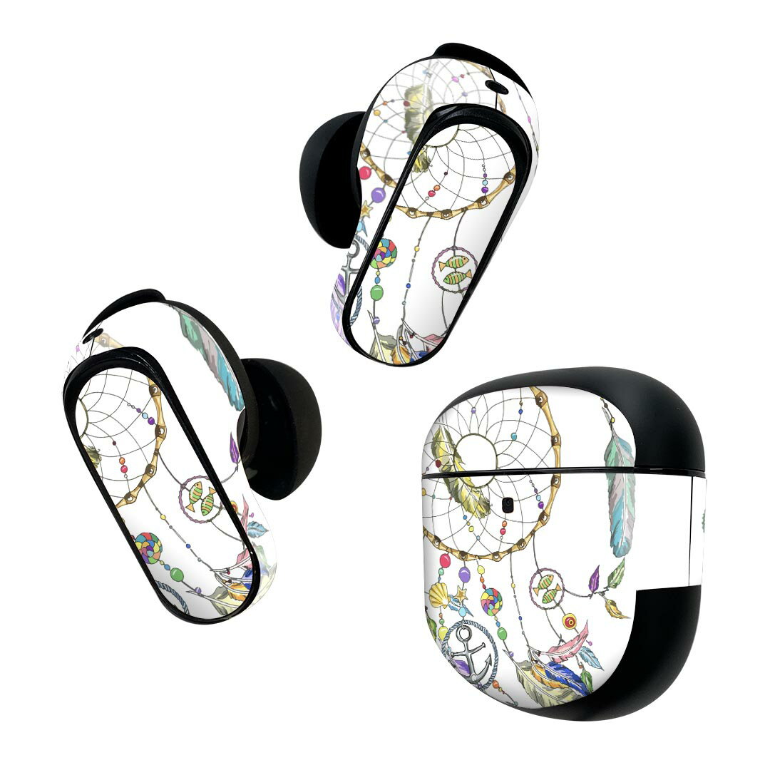 製品名 Bose QuietComfort Earbuds II 専用デザインスキンシール セット内容 Bose QuietComfort Earbuds II 専用シール　イヤホン（左右）3枚、充電ケース用シール 1枚AirPods第3世...
