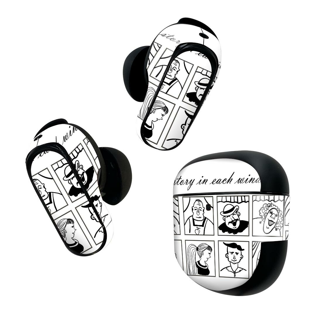 製品名 Bose QuietComfort Earbuds II 専用デザインスキンシール セット内容 Bose QuietComfort Earbuds II 専用シール　イヤホン（左右）3枚、充電ケース用シール 1枚AirPods第3世...