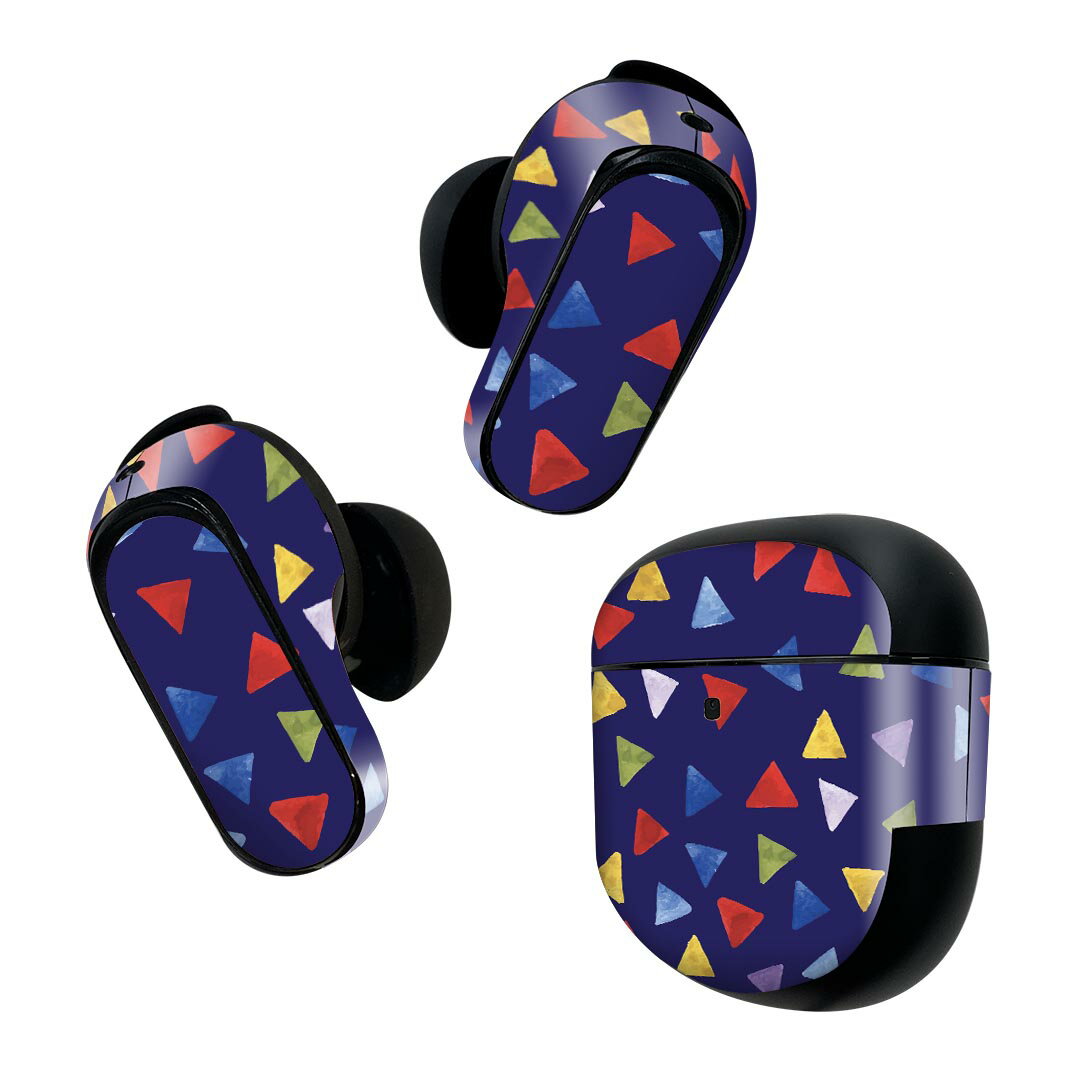 製品名 Bose QuietComfort Earbuds II 専用デザインスキンシール セット内容 Bose QuietComfort Earbuds II 専用シール　イヤホン（左右）3枚、充電ケース用シール 1枚AirPods第3世...