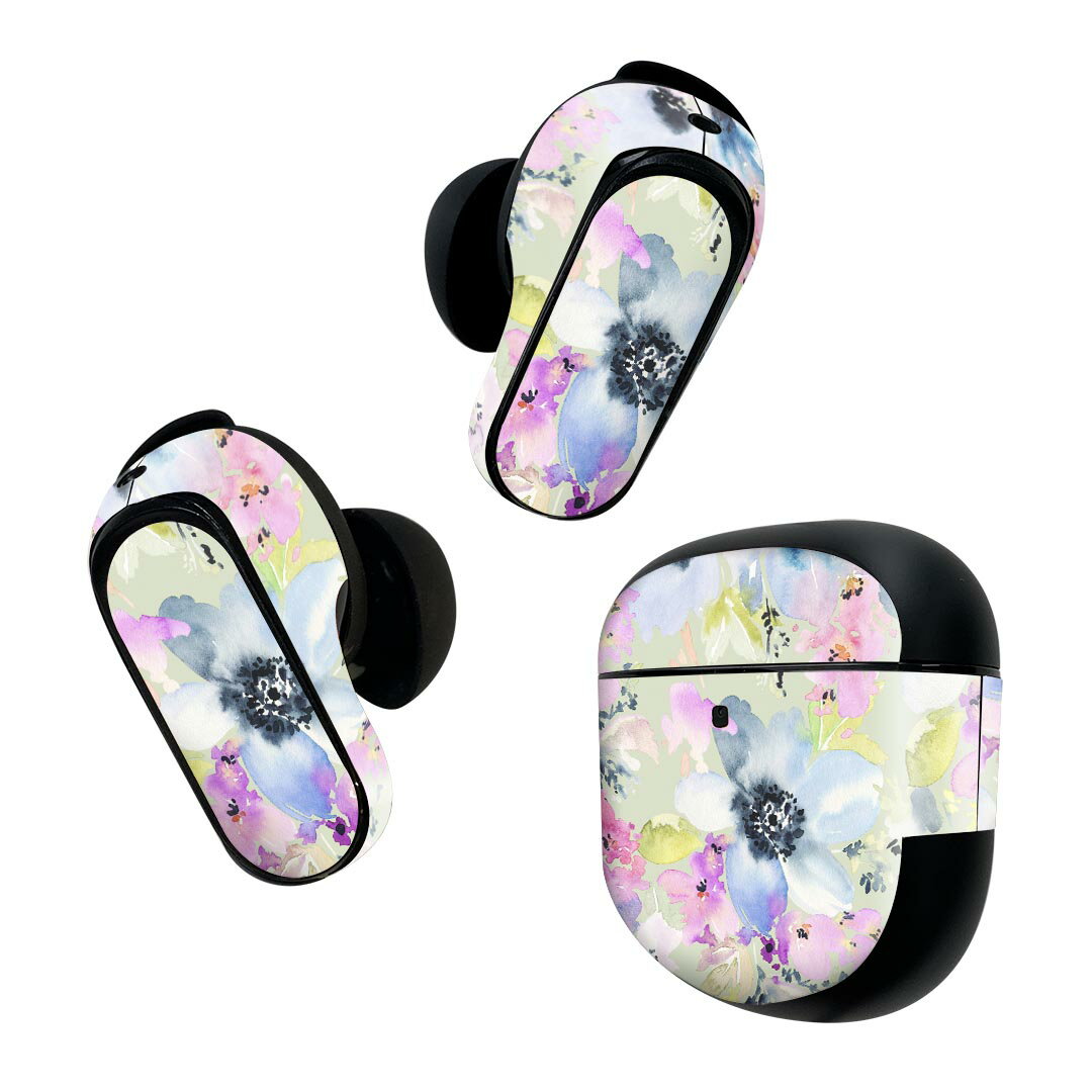 製品名 Bose QuietComfort Earbuds II 専用デザインスキンシール セット内容 Bose QuietComfort Earbuds II 専用シール　イヤホン（左右）3枚、充電ケース用シール 1枚AirPods第3世...