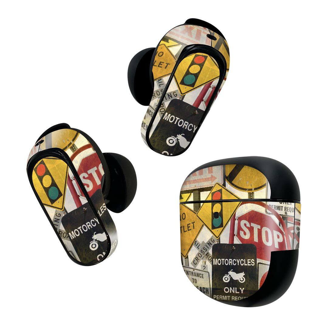 製品名 Bose QuietComfort Earbuds II 専用デザインスキンシール セット内容 Bose QuietComfort Earbuds II 専用シール　イヤホン（左右）3枚、充電ケース用シール 1枚AirPods第3世...