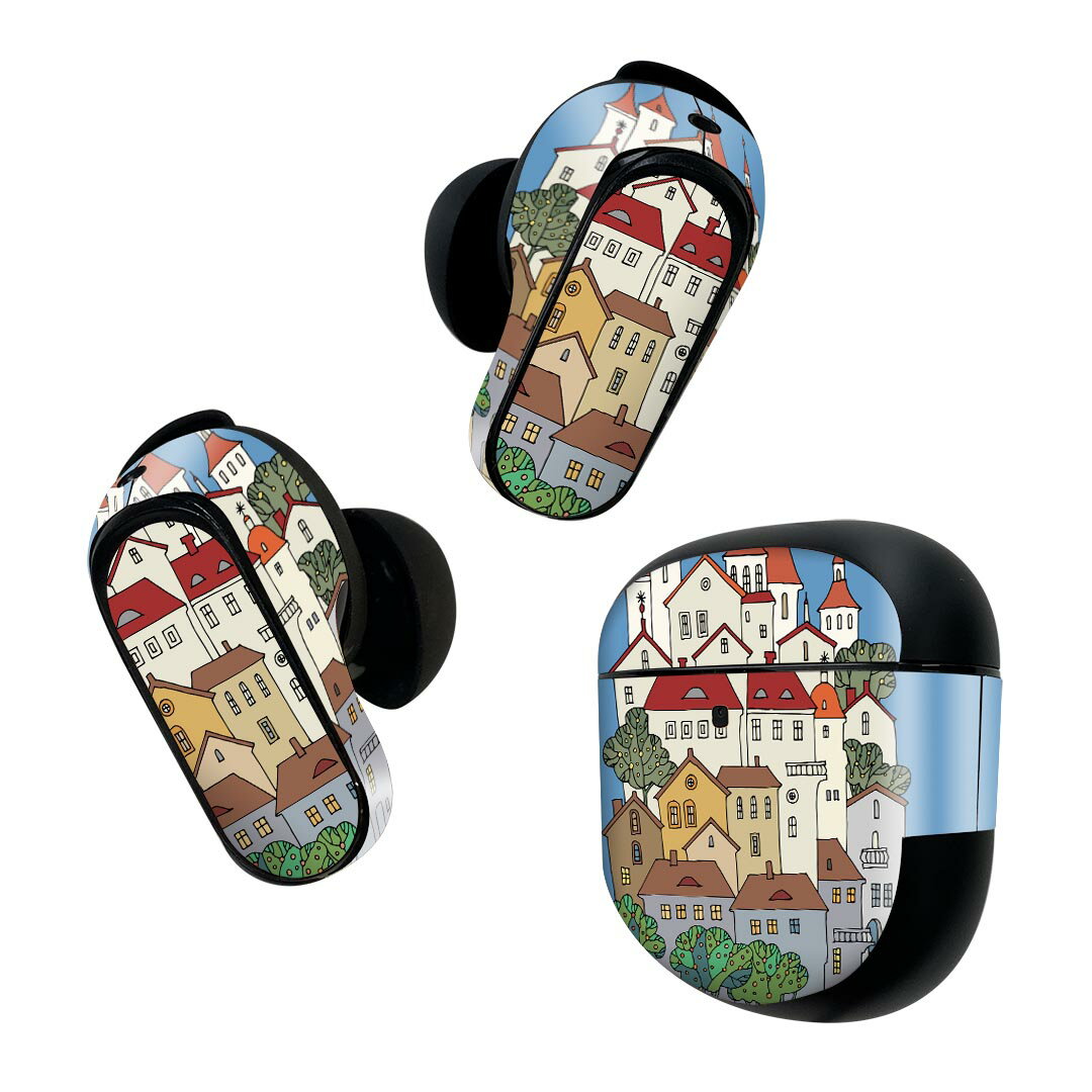 製品名 Bose QuietComfort Earbuds II 専用デザインスキンシール セット内容 Bose QuietComfort Earbuds II 専用シール　イヤホン（左右）3枚、充電ケース用シール 1枚AirPods第3世...