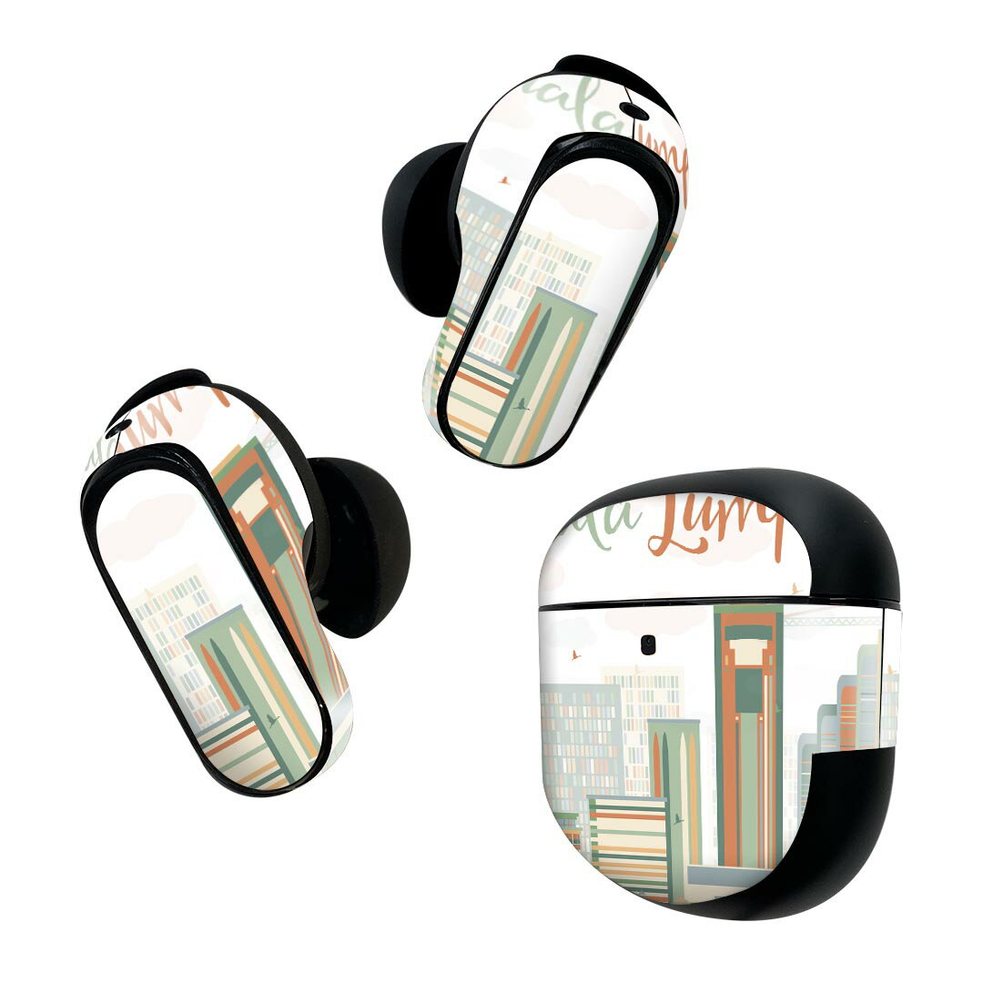 製品名 Bose QuietComfort Earbuds II 専用デザインスキンシール セット内容 Bose QuietComfort Earbuds II 専用シール　イヤホン（左右）3枚、充電ケース用シール 1枚AirPods第3世...