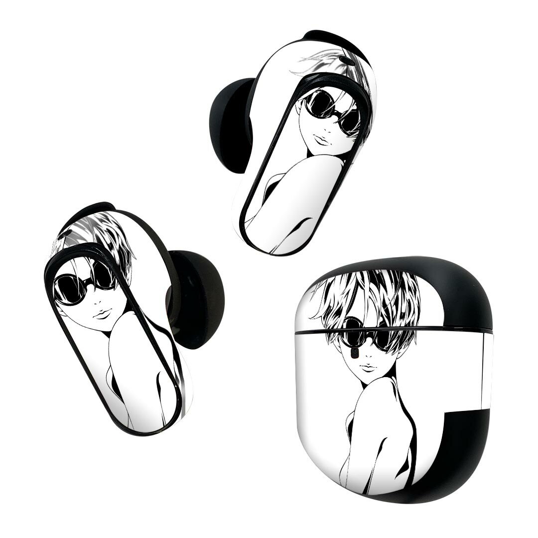 製品名 Bose QuietComfort Earbuds II 専用デザインスキンシール セット内容 Bose QuietComfort Earbuds II 専用シール　イヤホン（左右）3枚、充電ケース用シール 1枚AirPods第3世...