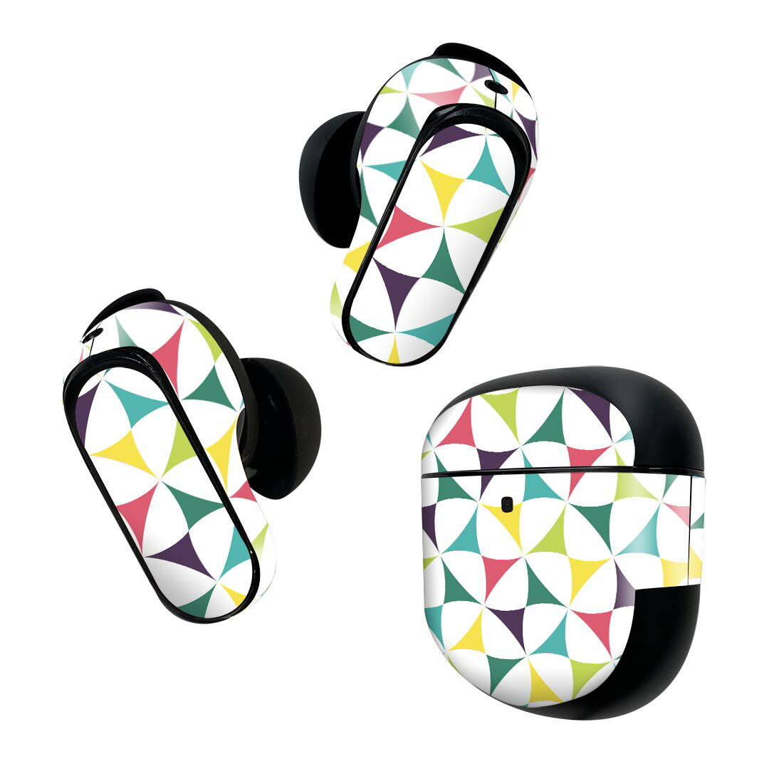 製品名 Bose QuietComfort Earbuds II 専用デザインスキンシール セット内容 Bose QuietComfort Earbuds II 専用シール　イヤホン（左右）3枚、充電ケース用シール 1枚AirPods第3世...