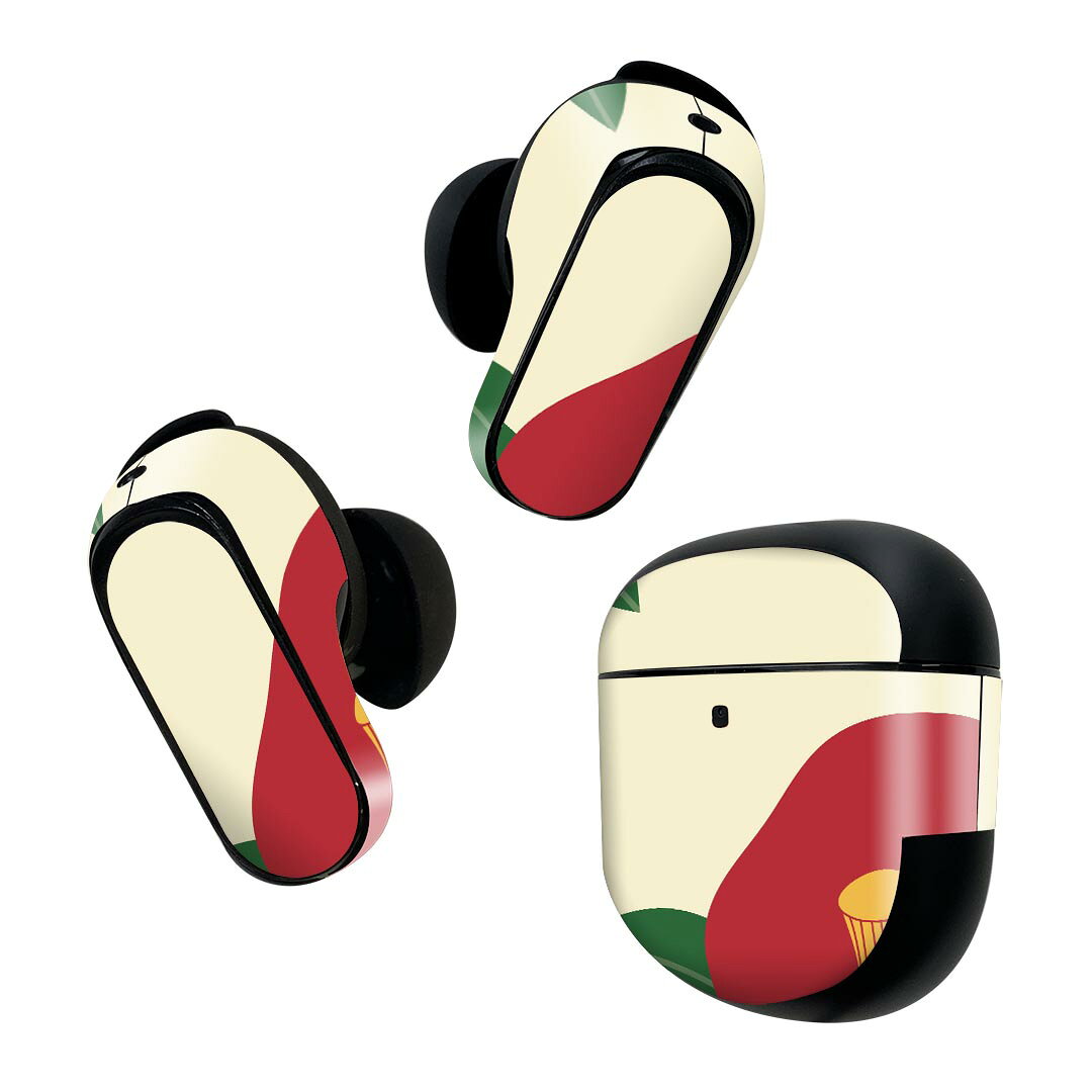製品名 Bose QuietComfort Earbuds II 専用デザインスキンシール セット内容 Bose QuietComfort Earbuds II 専用シール　イヤホン（左右）3枚、充電ケース用シール 1枚AirPods第3世...