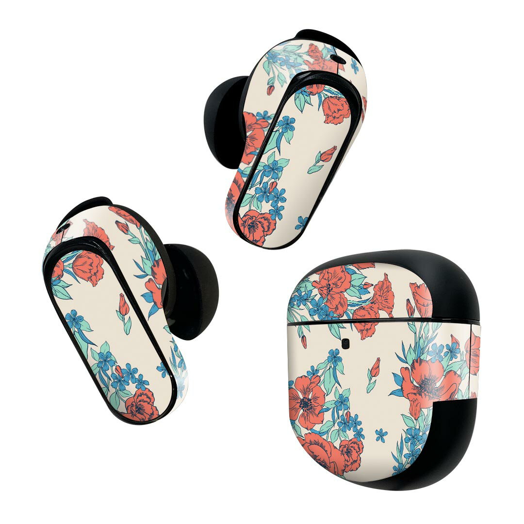製品名 Bose QuietComfort Earbuds II 専用デザインスキンシール セット内容 Bose QuietComfort Earbuds II 専用シール　イヤホン（左右）3枚、充電ケース用シール 1枚AirPods第3世...