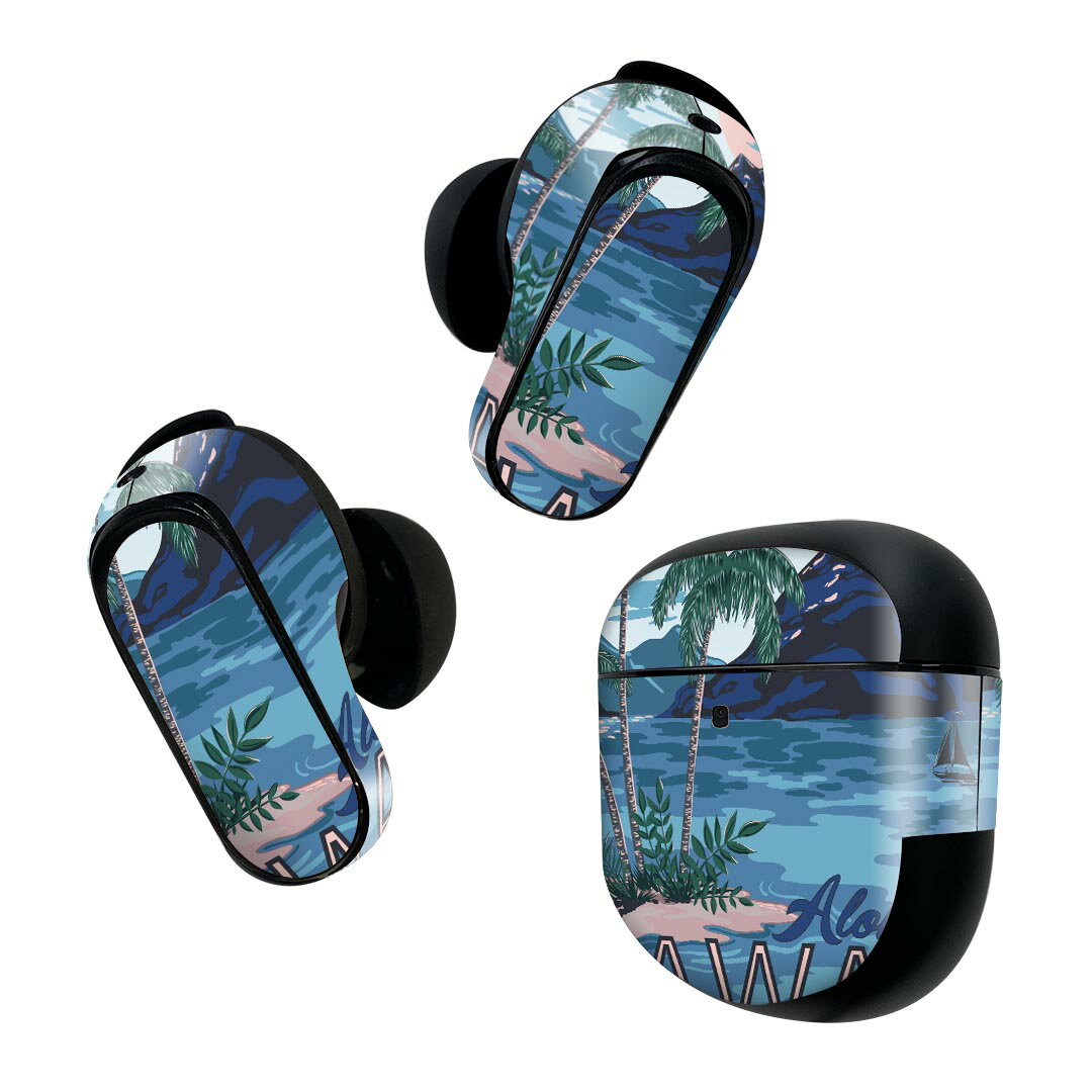 製品名 Bose QuietComfort Earbuds II 専用デザインスキンシール セット内容 Bose QuietComfort Earbuds II 専用シール　イヤホン（左右）3枚、充電ケース用シール 1枚AirPods第3世...