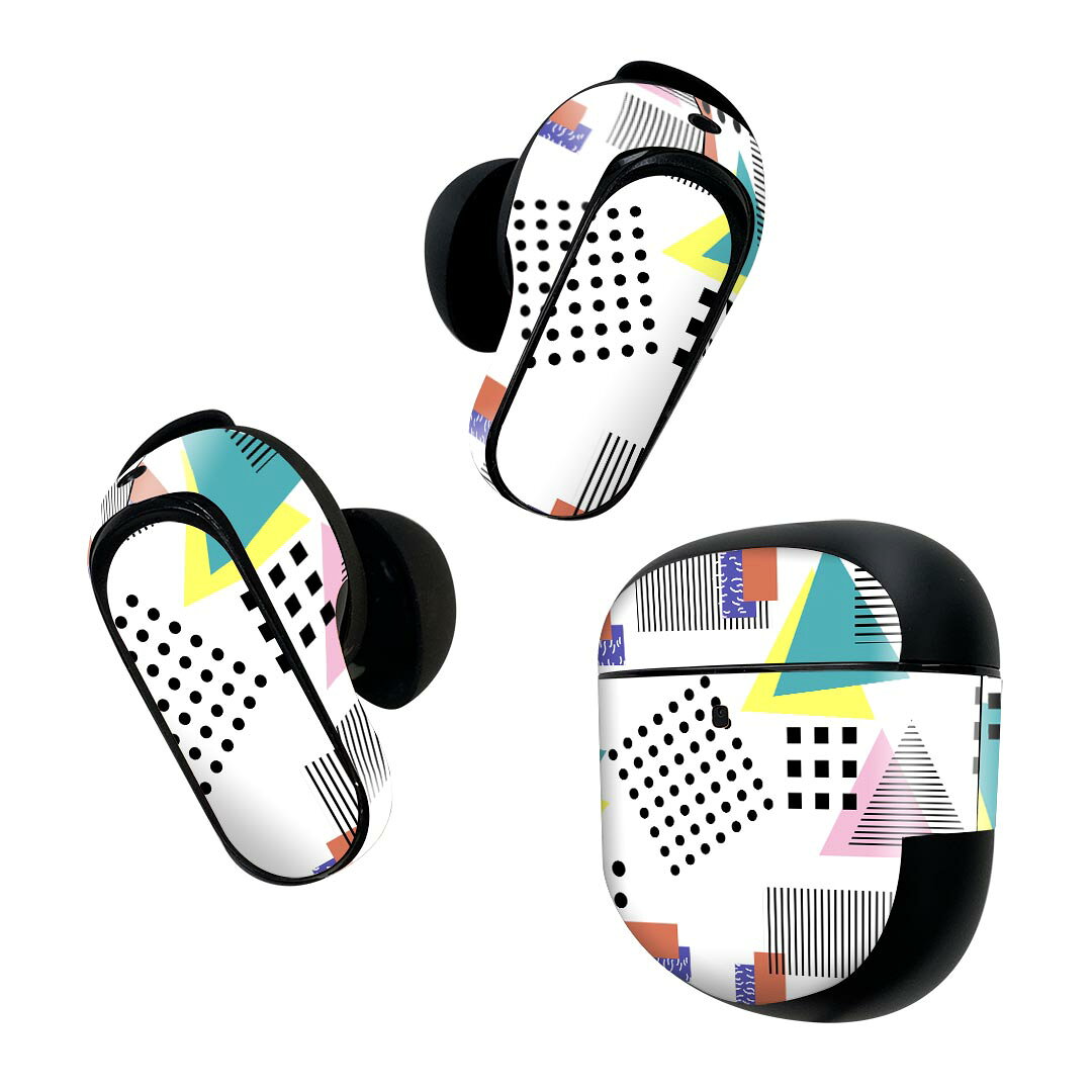 製品名 Bose QuietComfort Earbuds II 専用デザインスキンシール セット内容 Bose QuietComfort Earbuds II 専用シール　イヤホン（左右）3枚、充電ケース用シール 1枚AirPods第3世...