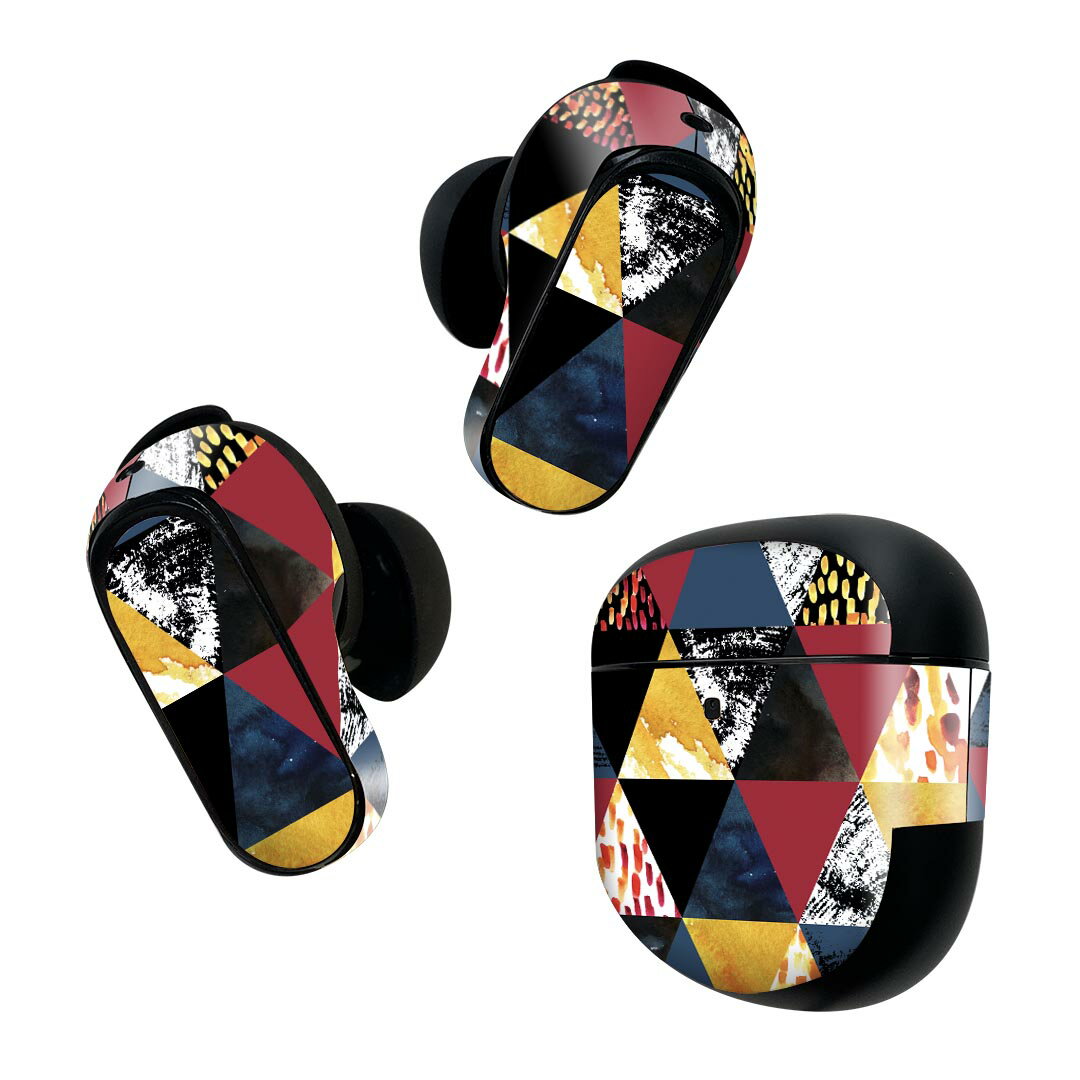 製品名 Bose QuietComfort Earbuds II 専用デザインスキンシール セット内容 Bose QuietComfort Earbuds II 専用シール　イヤホン（左右）3枚、充電ケース用シール 1枚AirPods第3世...