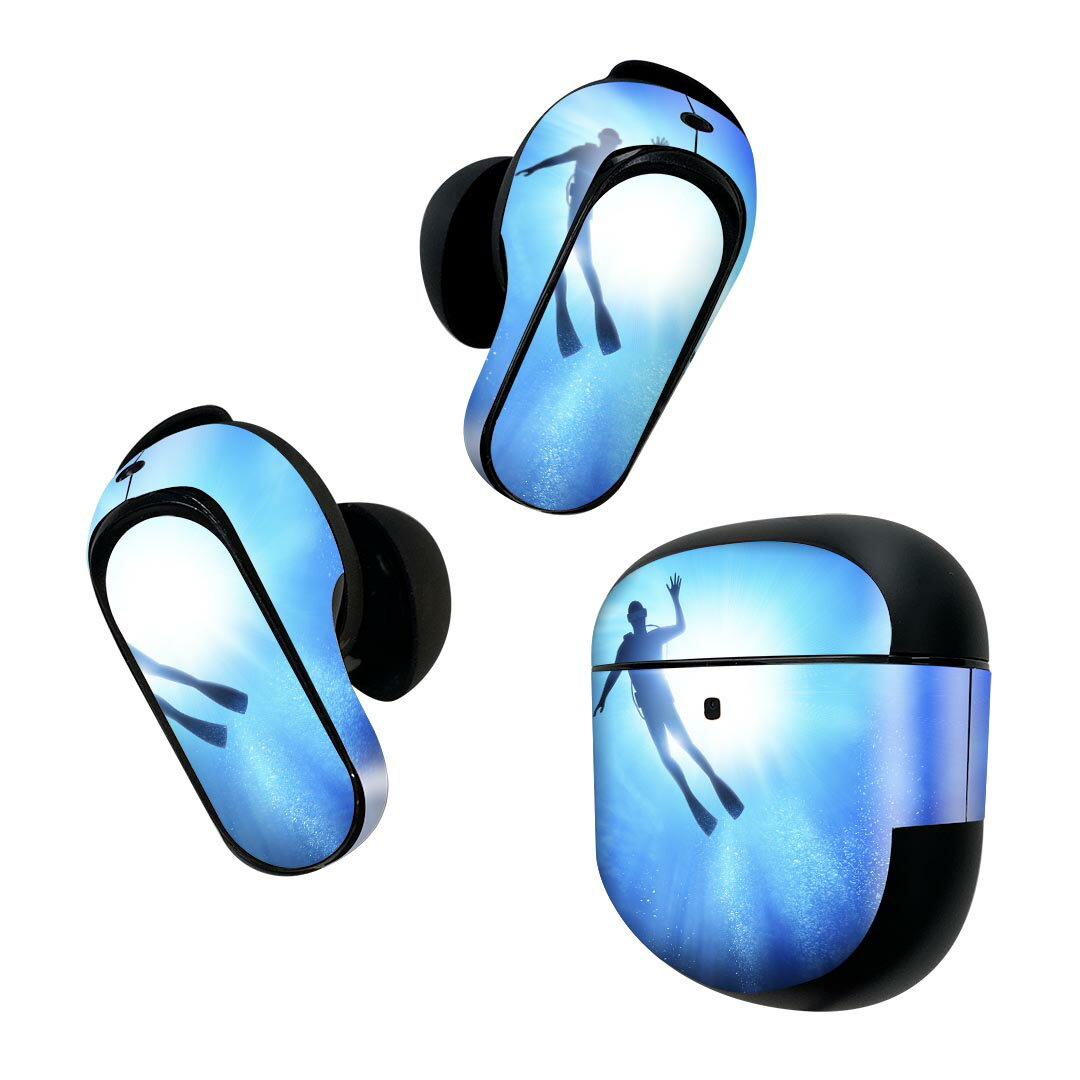 製品名 Bose QuietComfort Earbuds II 専用デザインスキンシール セット内容 Bose QuietComfort Earbuds II 専用シール　イヤホン（左右）3枚、充電ケース用シール 1枚AirPods第3世...