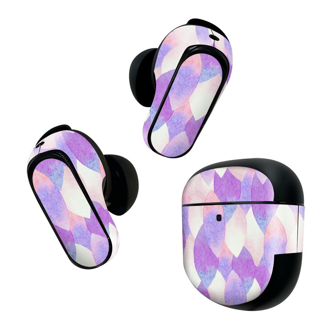 製品名 Bose QuietComfort Earbuds II 専用デザインスキンシール セット内容 Bose QuietComfort Earbuds II 専用シール　イヤホン（左右）3枚、充電ケース用シール 1枚AirPods第3世...