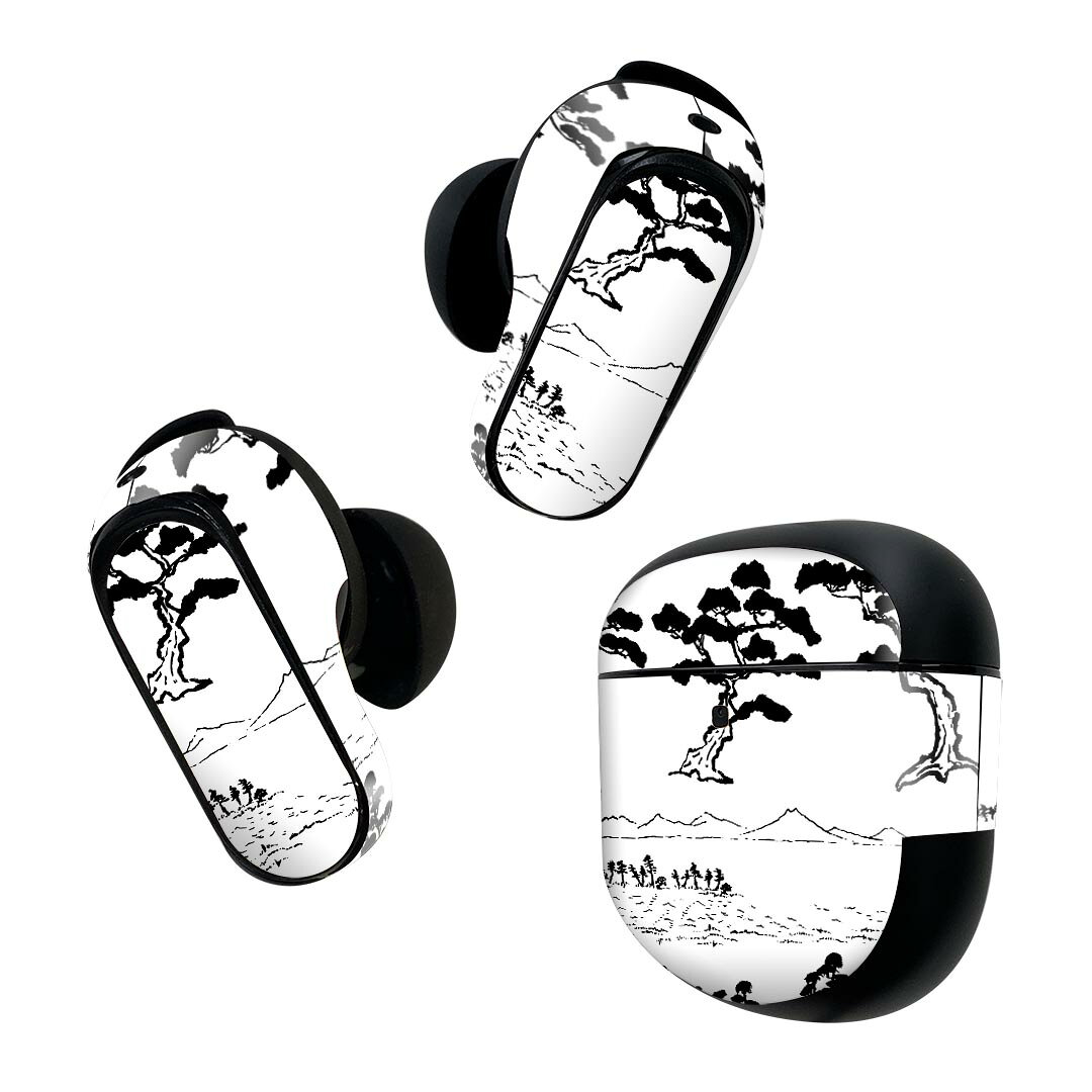 製品名 Bose QuietComfort Earbuds II 専用デザインスキンシール セット内容 Bose QuietComfort Earbuds II 専用シール　イヤホン（左右）3枚、充電ケース用シール 1枚AirPods第3世...