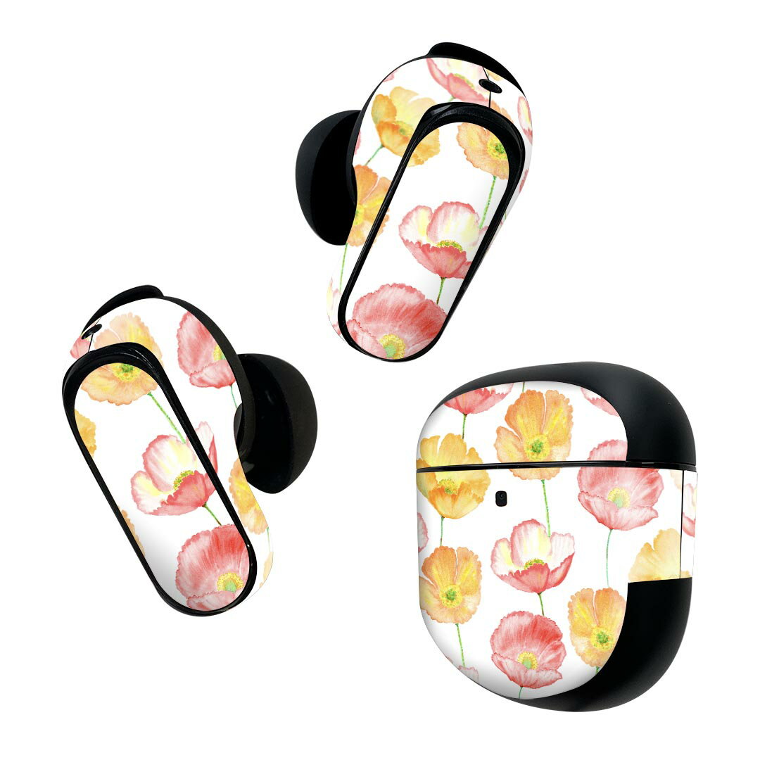 製品名 Bose QuietComfort Earbuds II 専用デザインスキンシール セット内容 Bose QuietComfort Earbuds II 専用シール　イヤホン（左右）3枚、充電ケース用シール 1枚AirPods第3世...