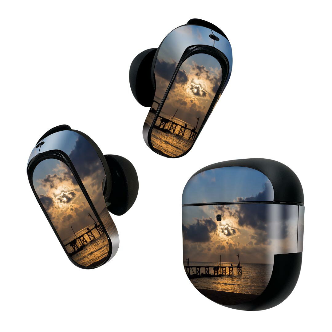 製品名 Bose QuietComfort Earbuds II 専用デザインスキンシール セット内容 Bose QuietComfort Earbuds II 専用シール　イヤホン（左右）3枚、充電ケース用シール 1枚AirPods第3世...